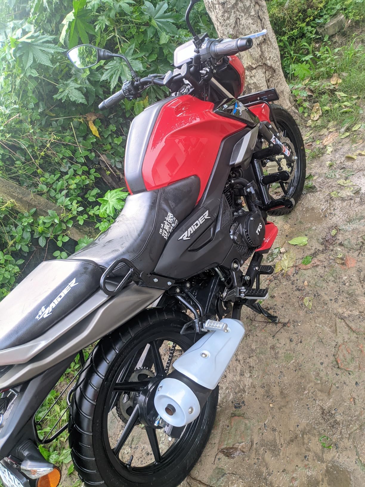 TVS Raider Bull Bar Crash Guard | Black Powder Coated & Heavy Quality ...