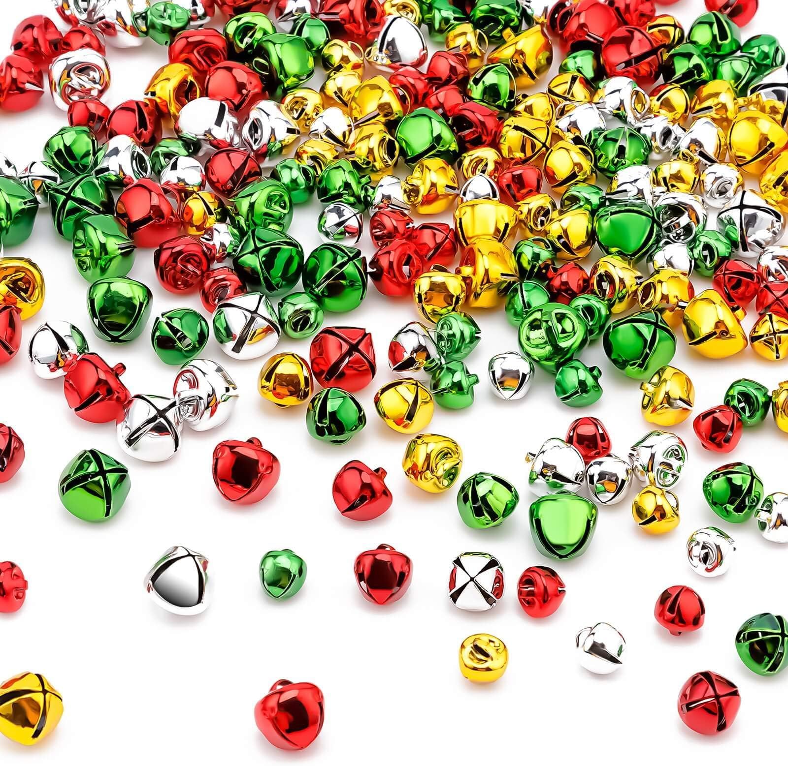 Amazon.com: HQDeal 300PCS Colorful Jingle Bells with Storage Box, Small ...