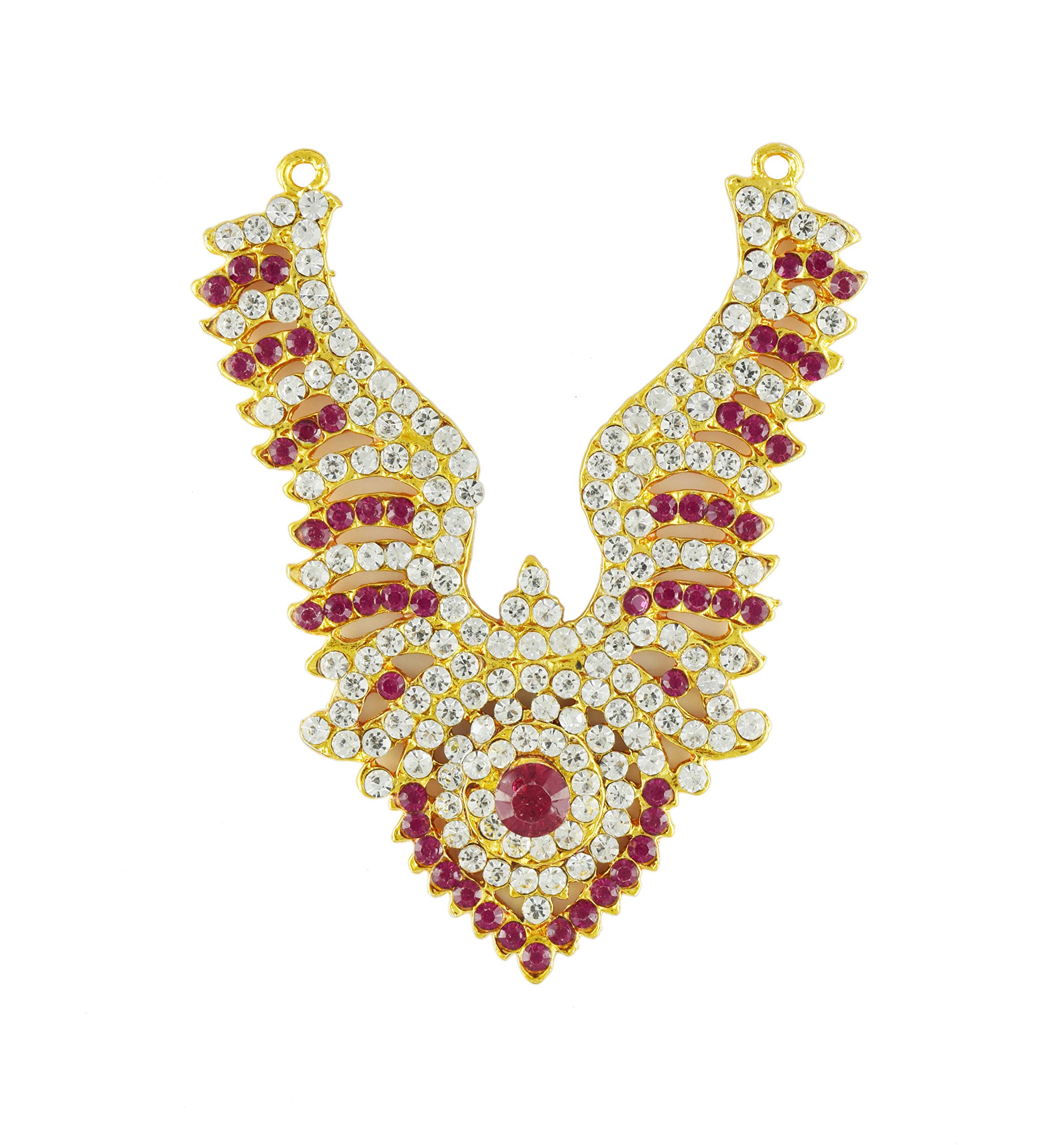 Deity God Jewelley Yellow Copper Gold Plated American Diamond Stone ...