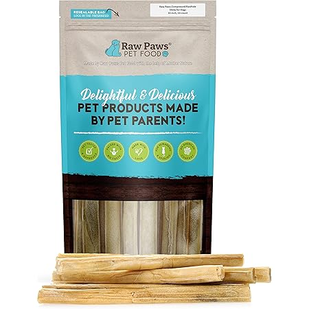 Amazon.com : Raw Paws Compressed Rawhide Rings for Dogs, 6-inch, 10 ...