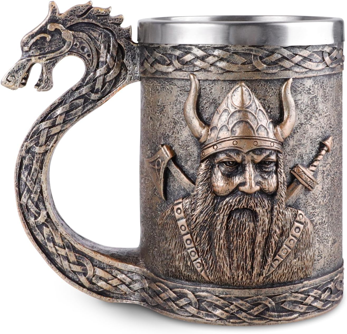 Puckator Dark Legends Skull Warrior Tankard - Pint Glass - Viking ...