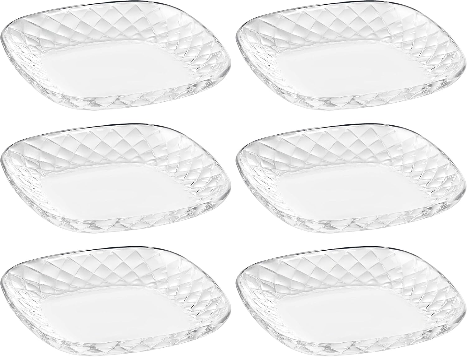 Amazon.com | Barski - European Glass - Salad - Dessert - Square - Plate ...