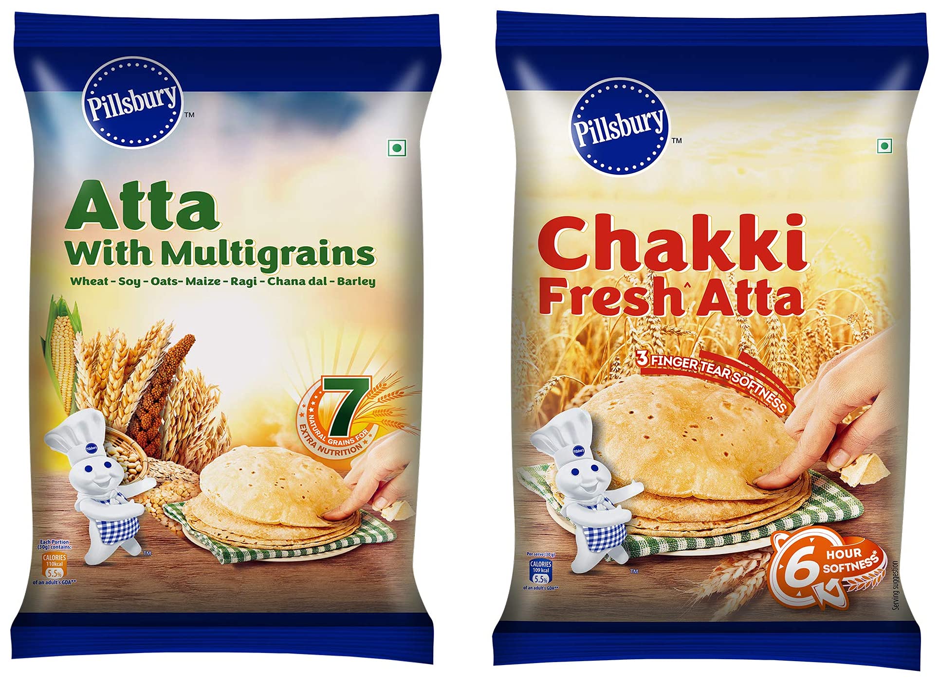 Buy Pillsbury Chakki Fresh Atta 10kg and Pillsbury Atta with ...