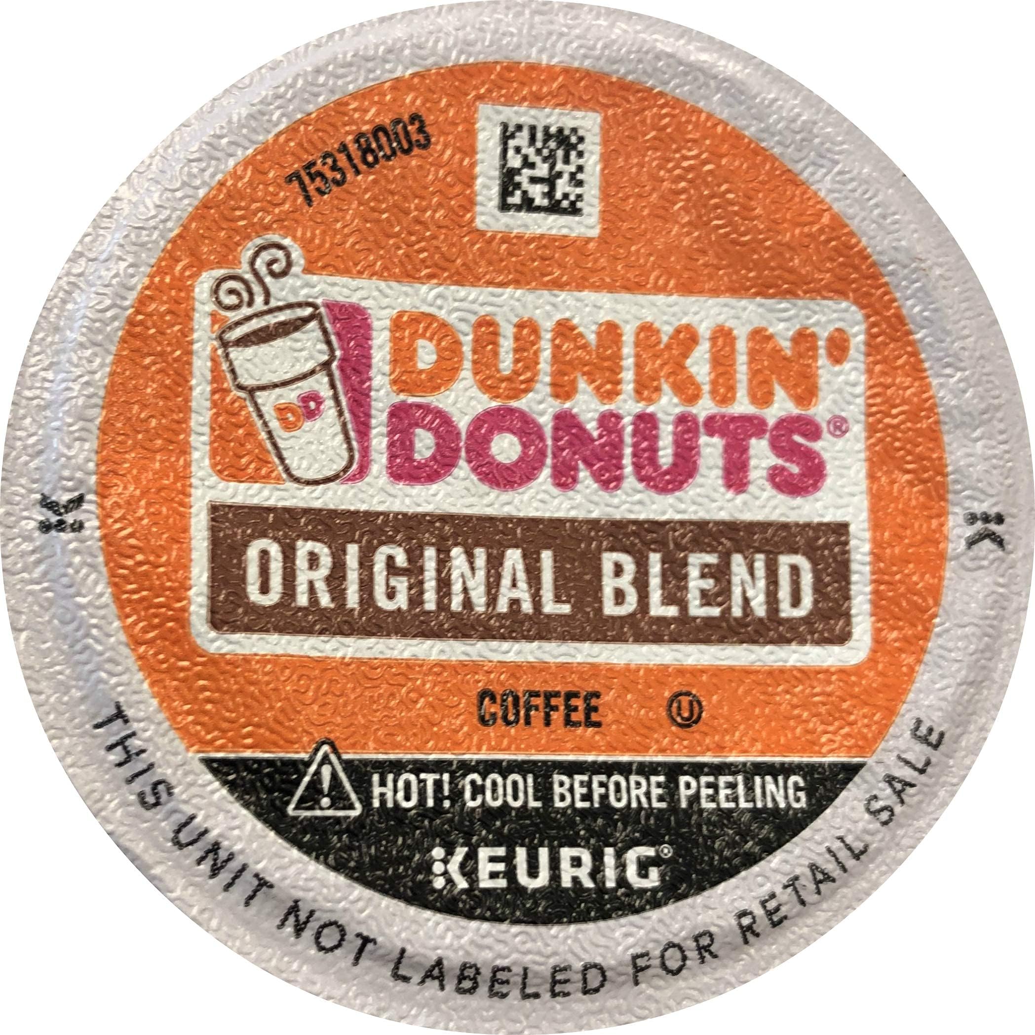 Amazon.com: Dunkin Donuts K-Cup Single Serve Pods, Original Blend, 96 ...