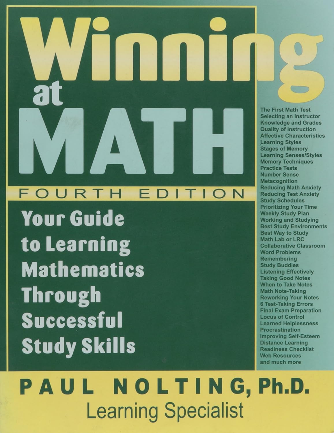 Winning at math: Your guide to learning mathematics through successful ...
