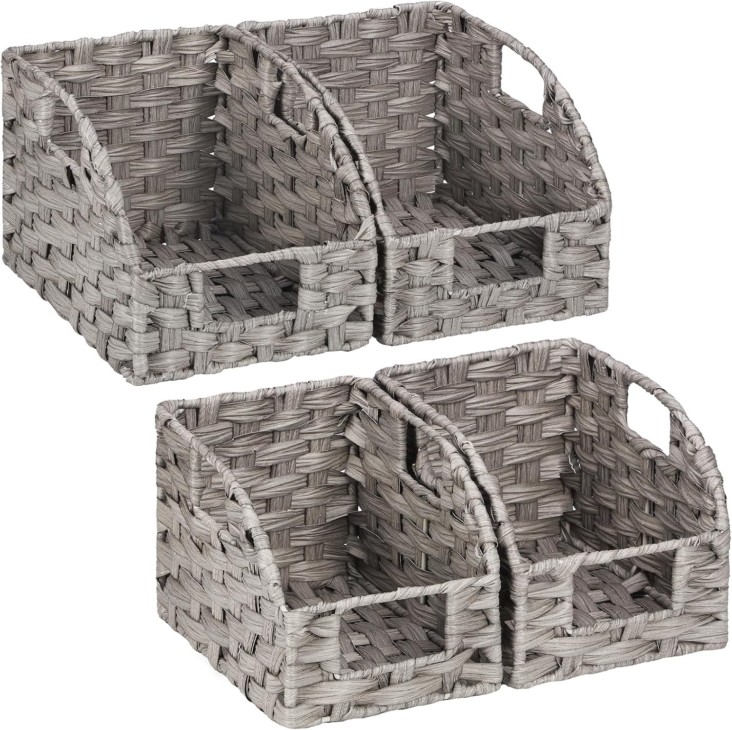 Amazon.com: Lifewit Handwoven PP Wicker Storage Basket, Waterproof ...