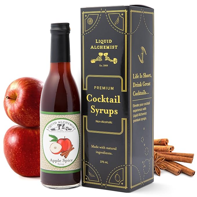 Amazon.com : Liquid Alchemist Apple Spice Syrup for Cocktails - Real ...