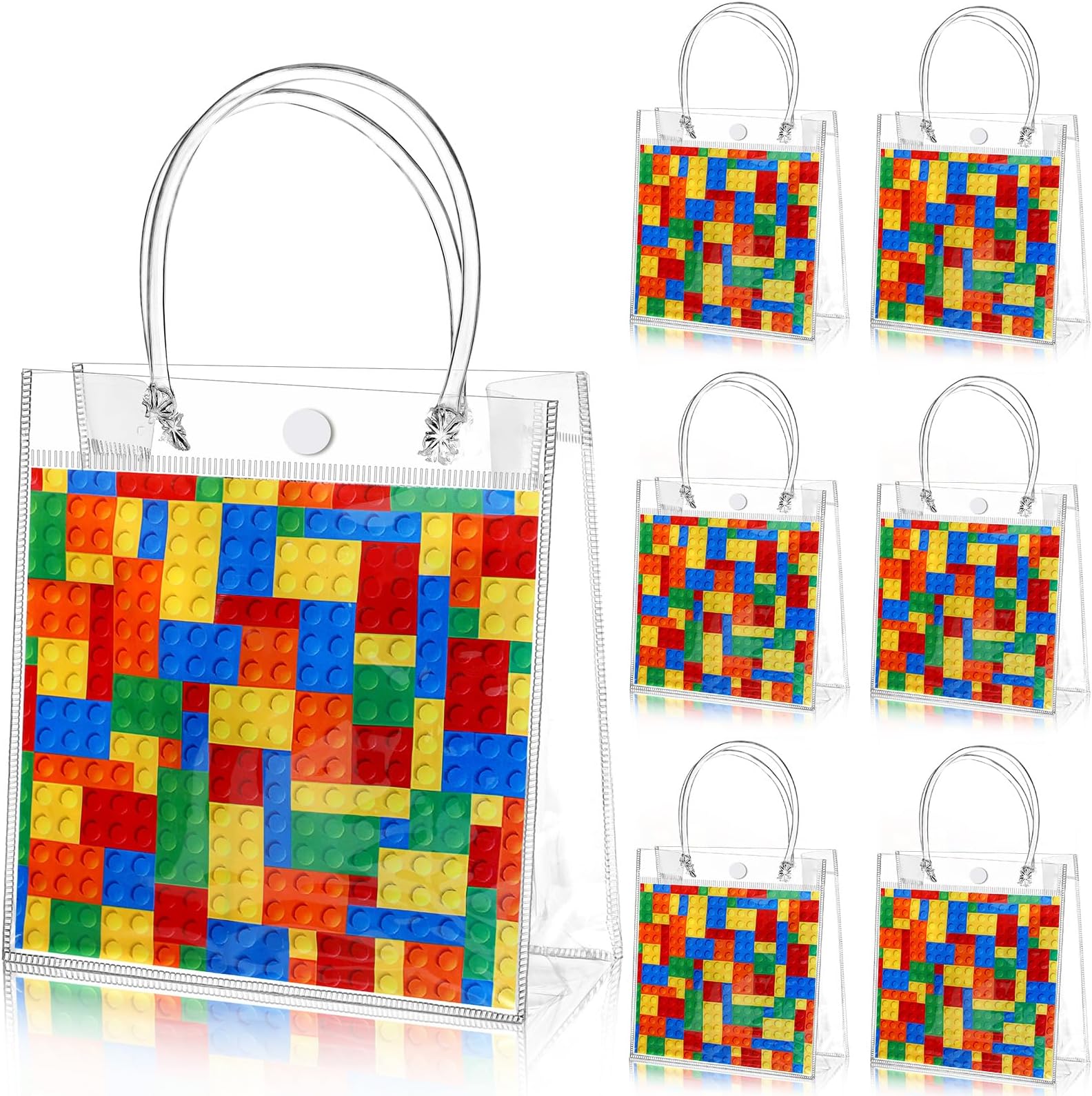 Amazon.com: Teenyyou 24 Pcs Building Blocks Party Favors Bags Color ...