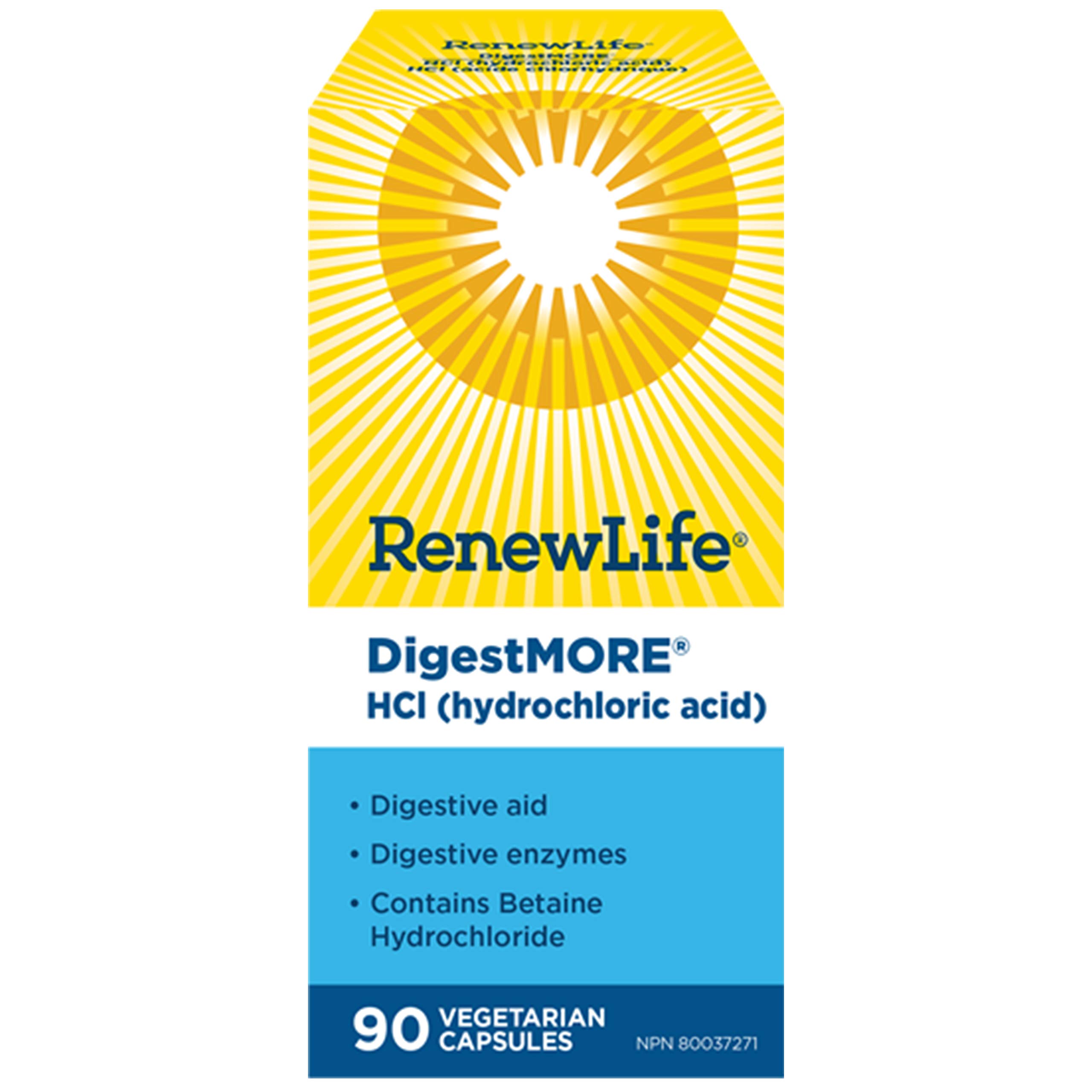 Renew Life DigestMore with HCL, Digestive Enzyme, 90 Count : Amazon.ca ...