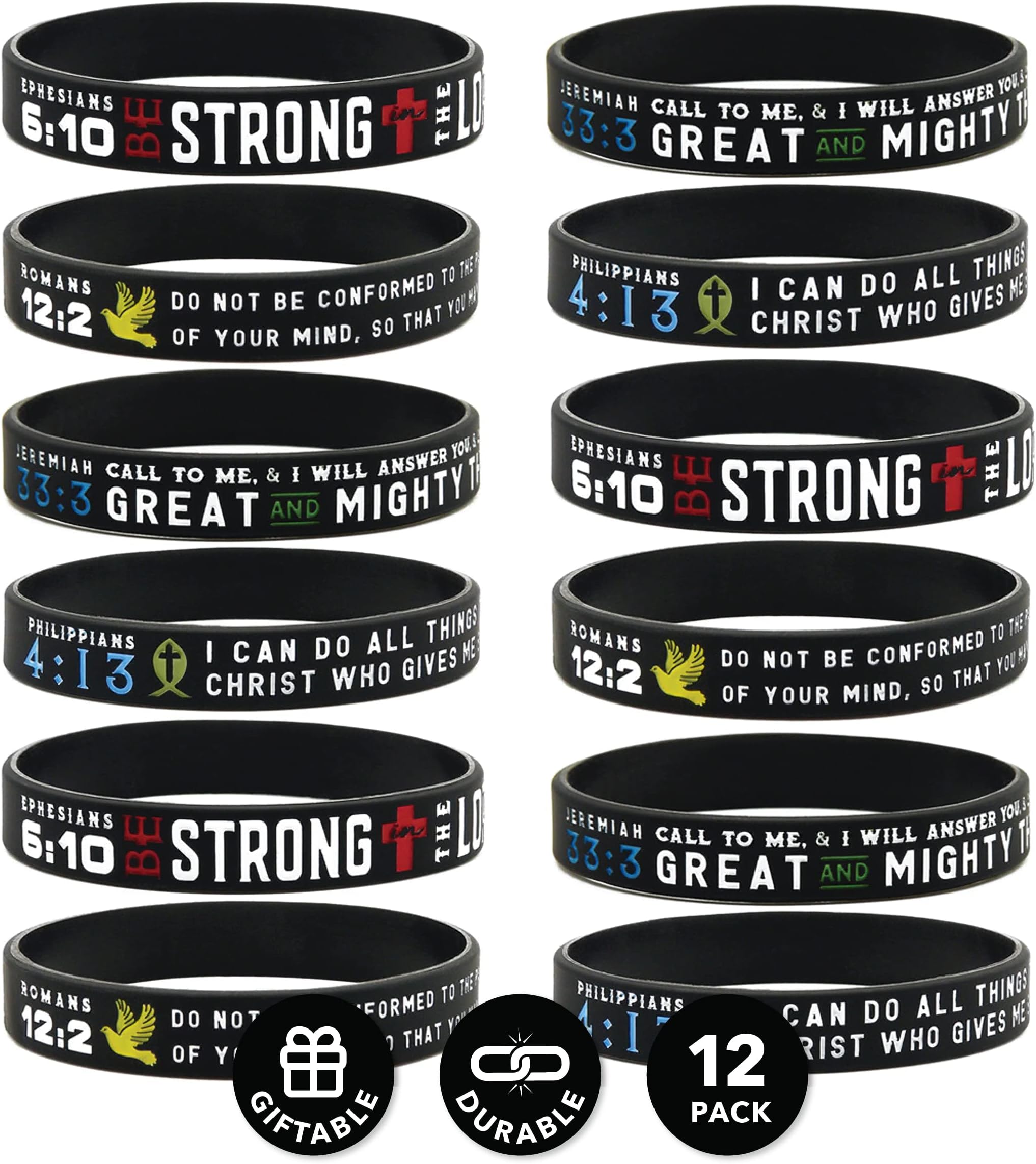 Amazon.com : Ezekiel Gift Co. New Testament Bible Bracelets with ...