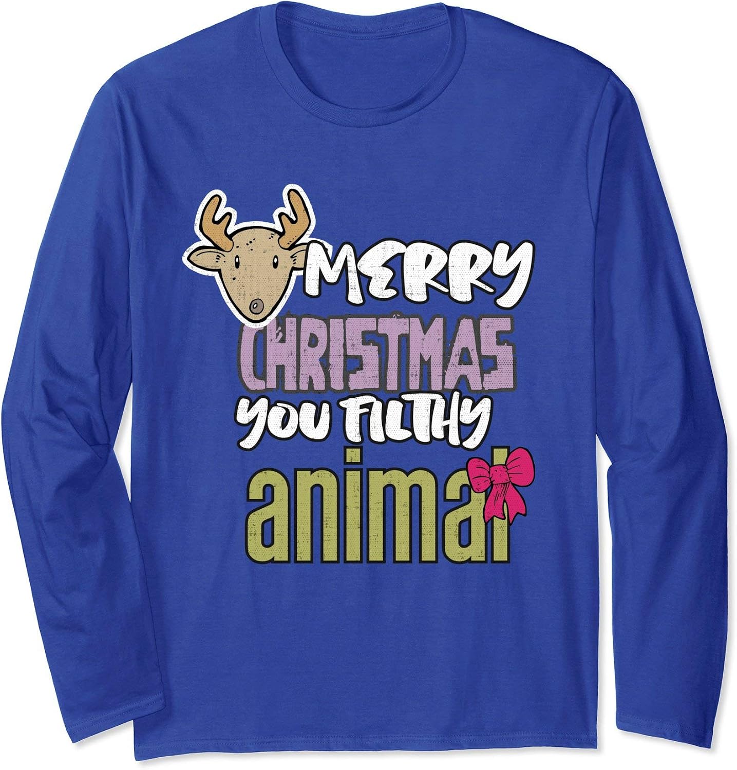 Amazon.com: Merry Christmas You Filthy Animal T-Shirt : Clothing, Shoes ...