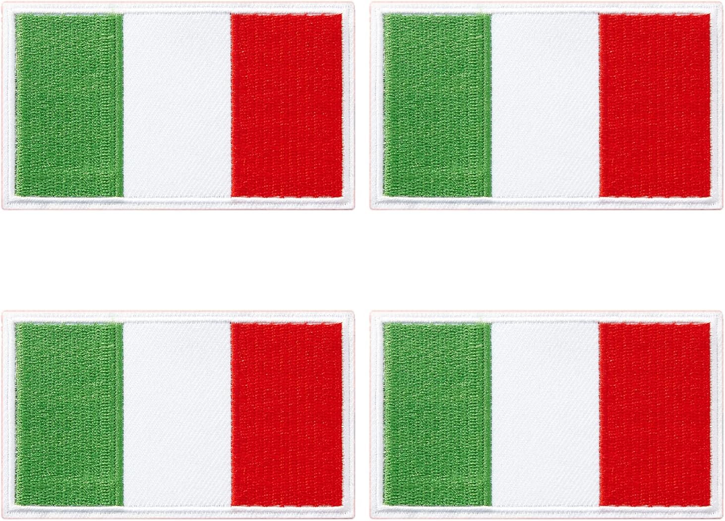 Amazon.com: Kind Girl 4Pcs Italy Italian Flag Patches, Hook and Loop Embroidered Armband Flag ...