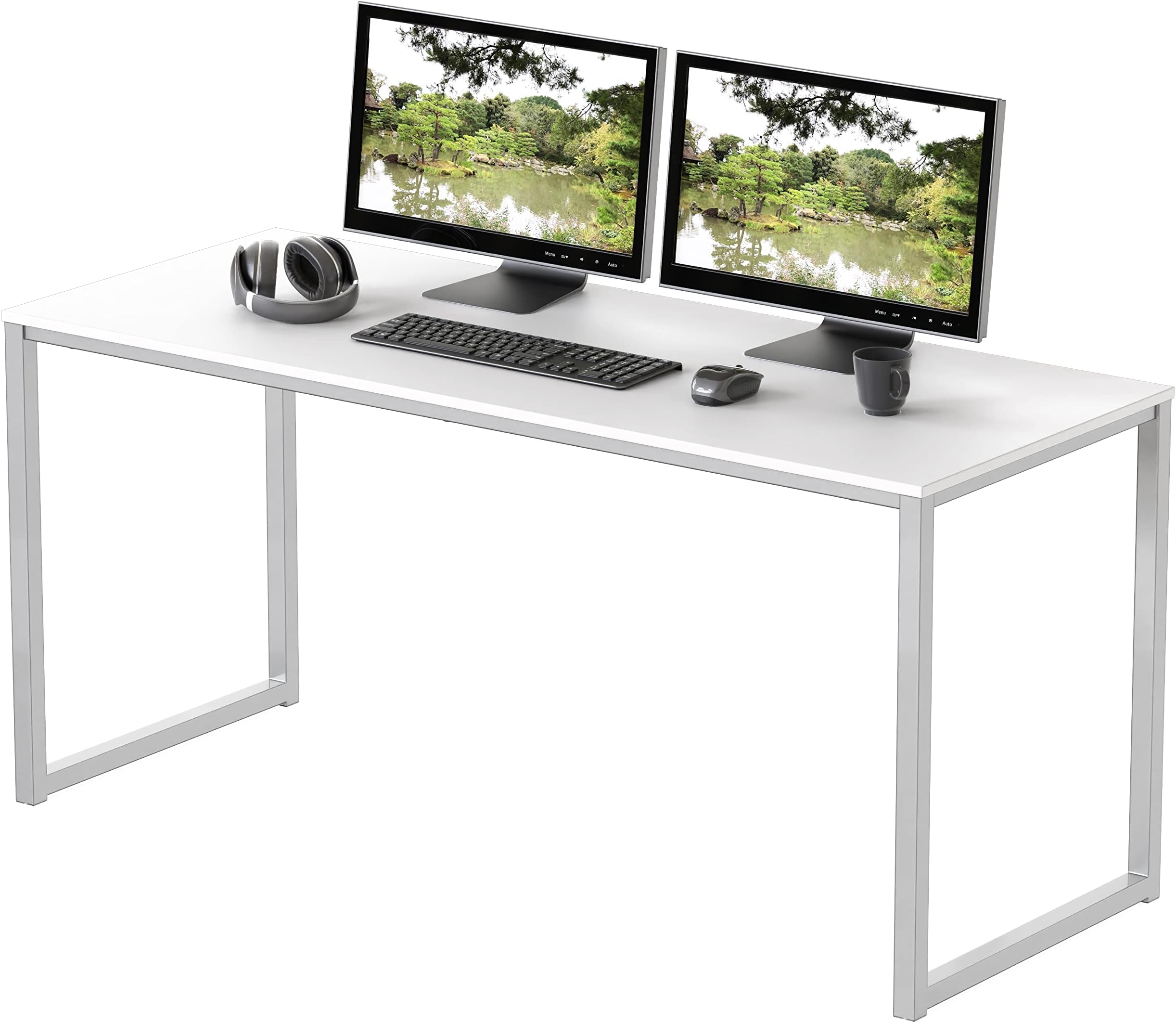 Amazon.com: Scranton & Co 48" x 24" Modern Metal 4 Wheels Office Mobile ...