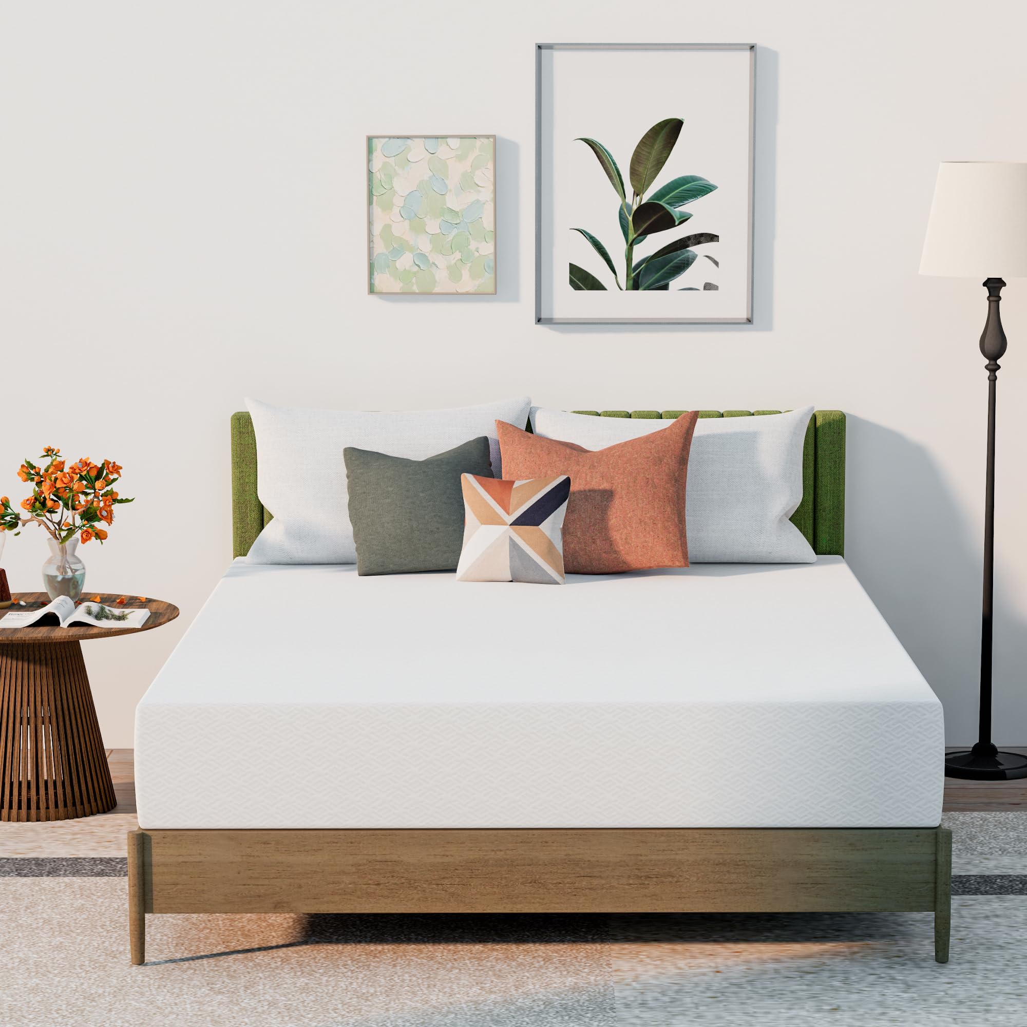 Amazon.com: NEO SLEEP 10 Inch Queen Cooling Green Tea Gel Memory Foam ...