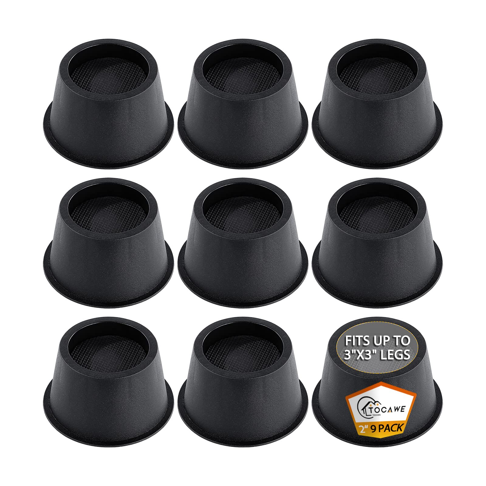 Amazon.com: Tocawe 2 Inches Bed Riser, Heavy Duty Bed Elevator 2200 LBS ...