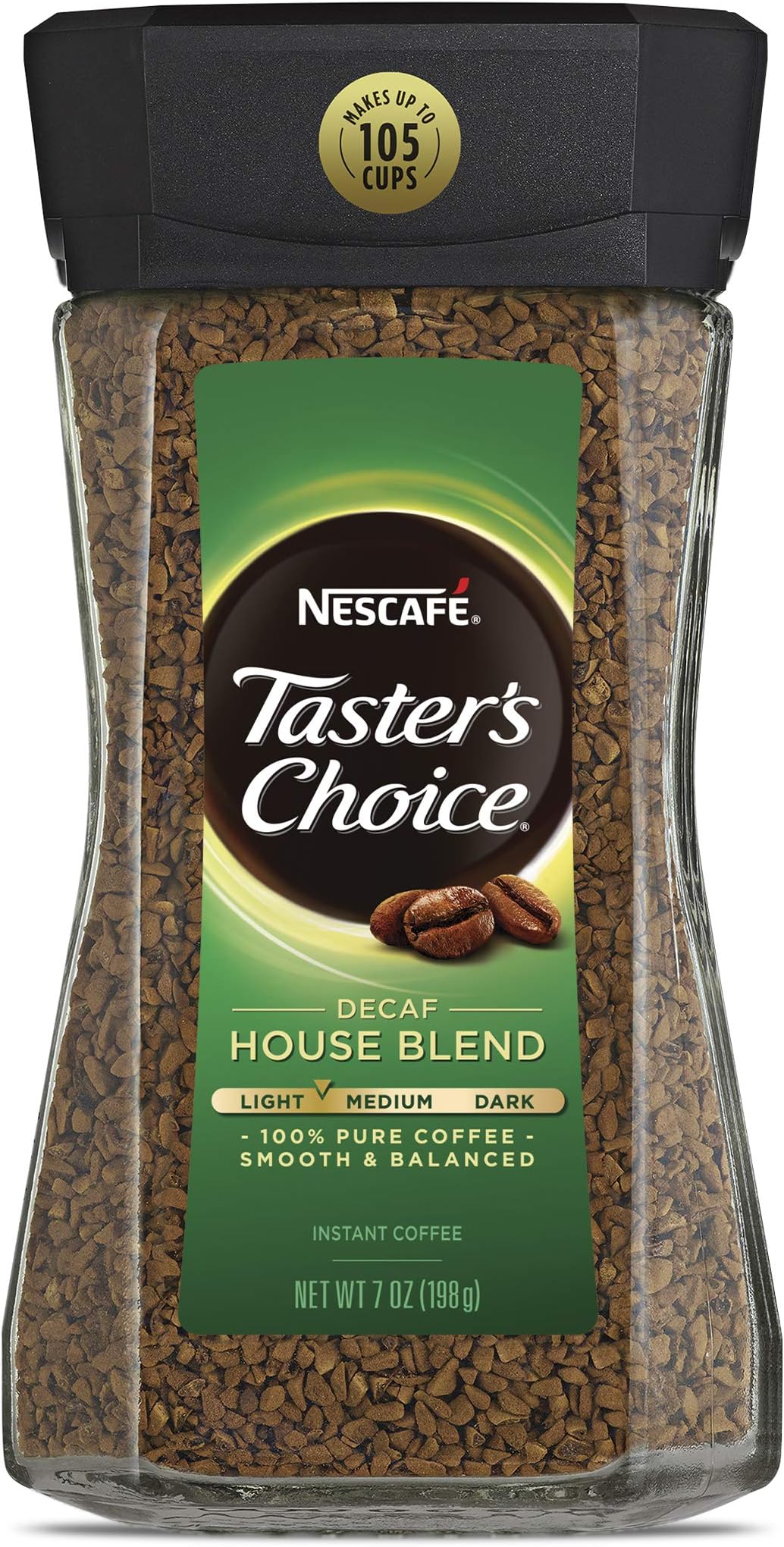 Amazon.com: Nescafe Taster's Choice House Blend Decaffeinated Instant ...