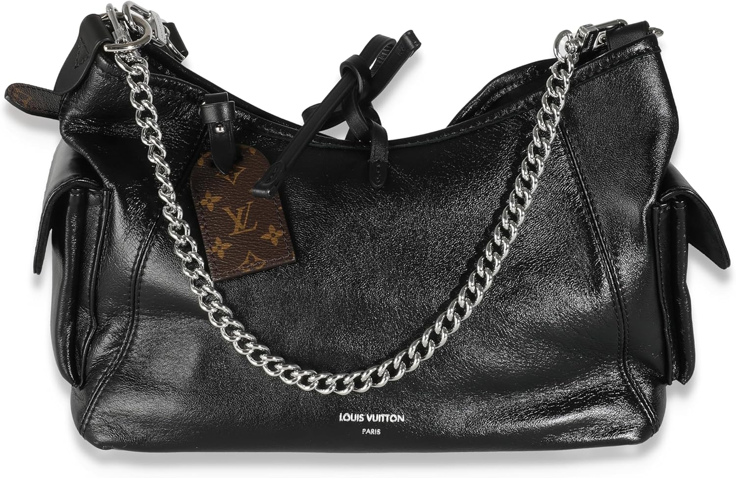 Amazon.com: Louis Vuitton, Pre-Loved Black Lambskin CarryAll Cargo Vibe ...