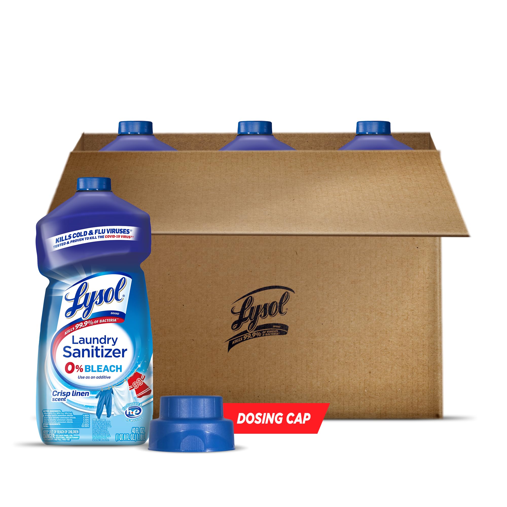Amazon.com: Lysol Disinfectant Laundry Sanitizer, Laundry Detergent ...