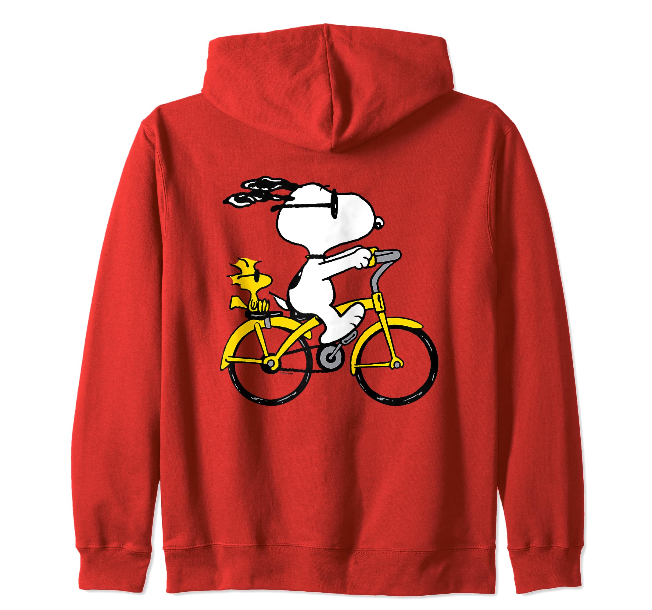 Amazon.com: Peanuts - Snoopy & Woodstock Riding Bike Zip Hoodie ...