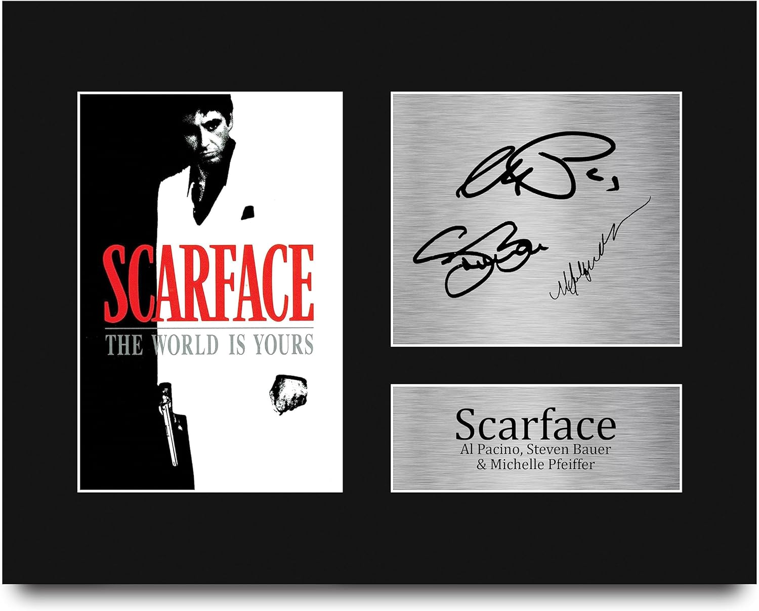 HWC Trading Scarface Gifts Signed Printed Autograph Al Pacino Steven ...