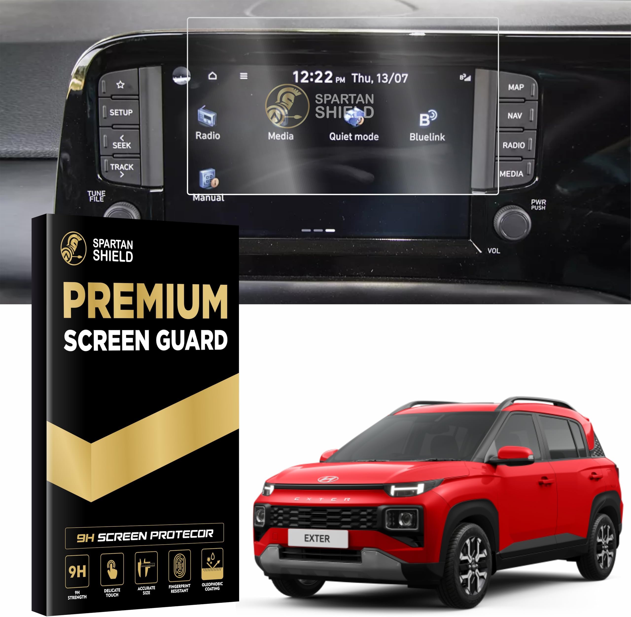 Spartan Shield TouchScreen Guard For HYUNDAI EXTER 2022 S SX SXO ...