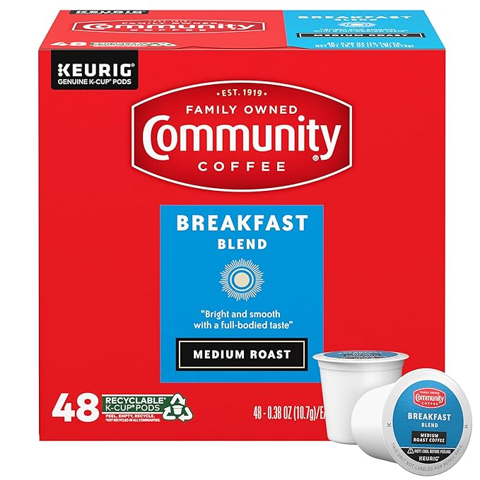 Amazon.com: Community Coffee Breakfast Blend Medium Roast Single-Serve ...