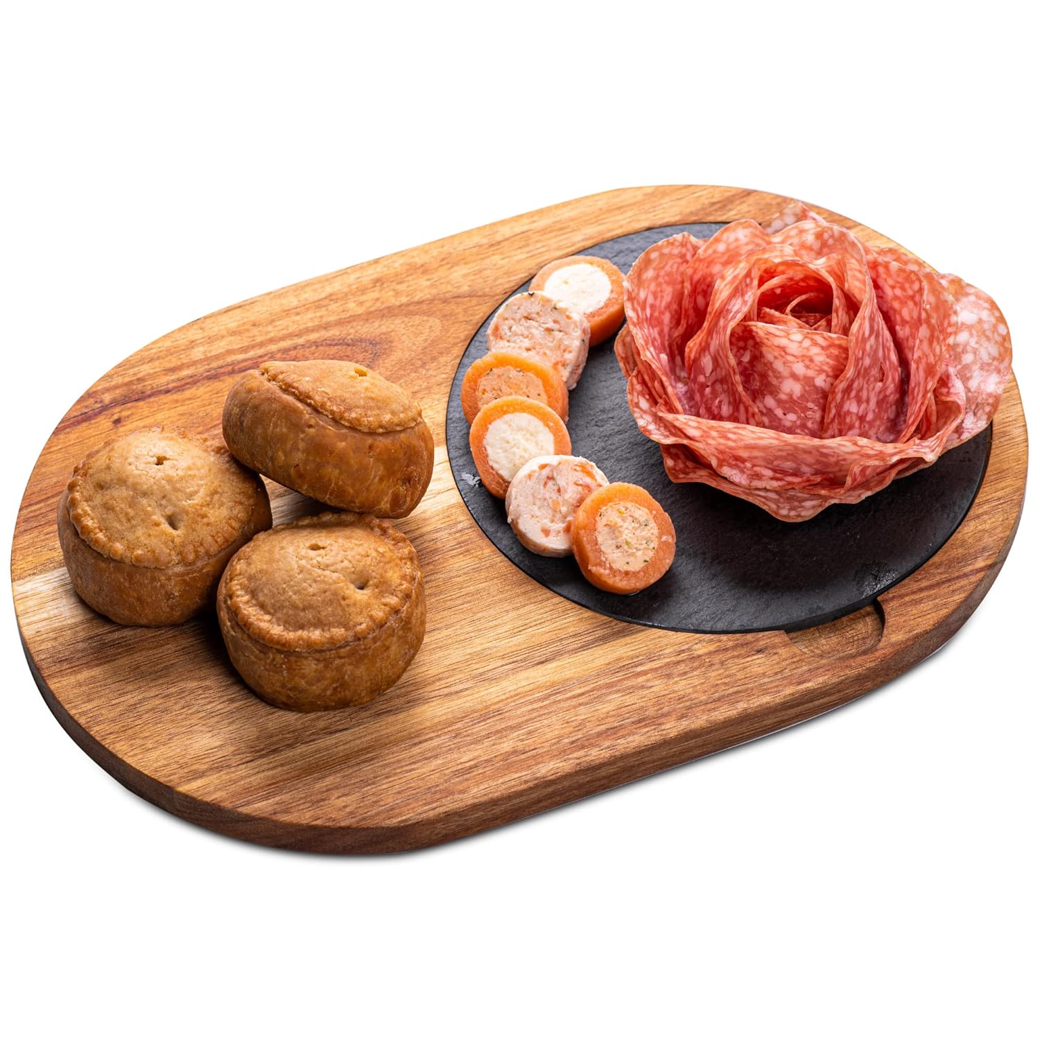 bar@drinkstuff Acacia Wood Serving Board 31 x 21cm - Set of 6 - Serving ...