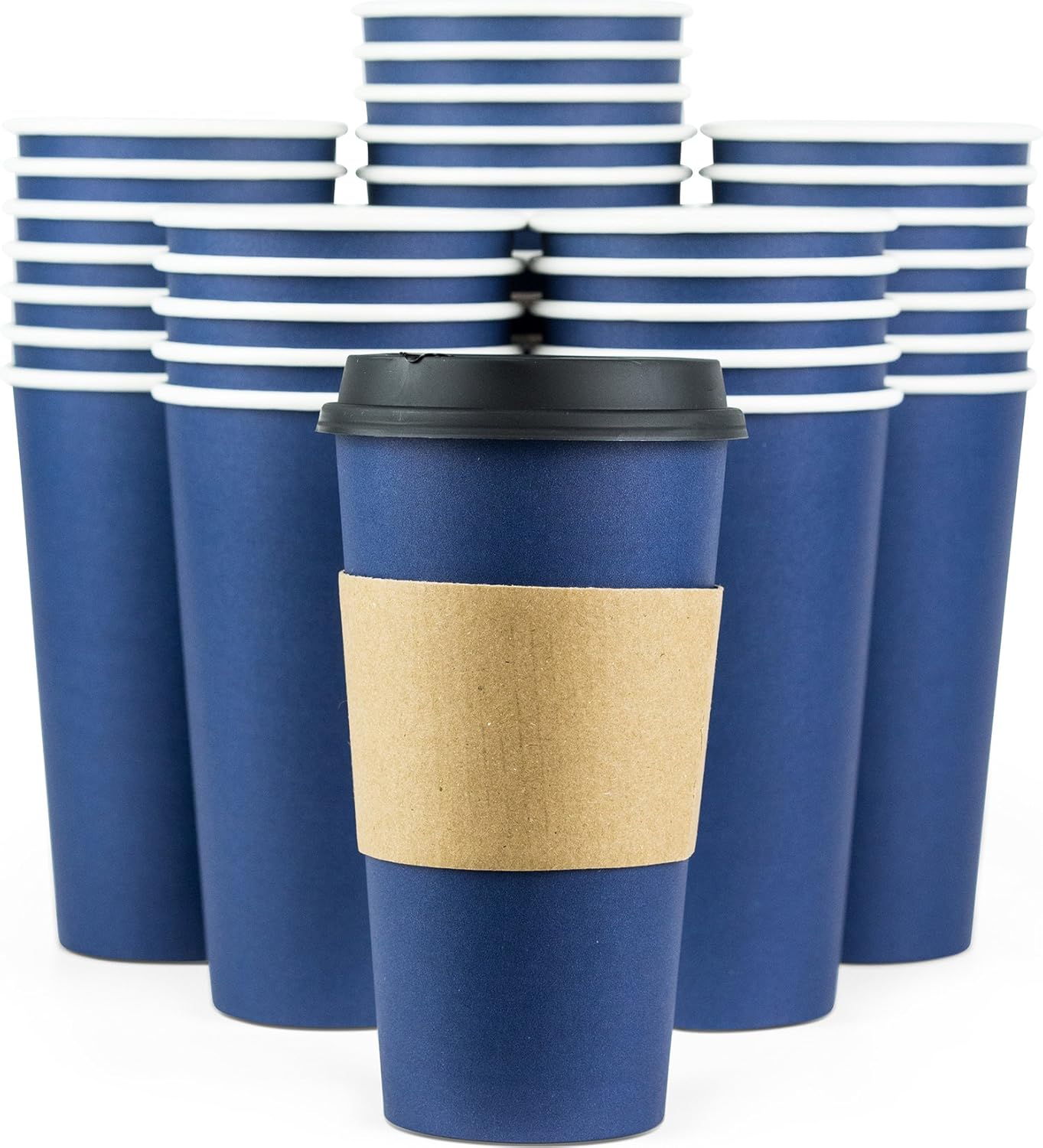 Buy Glowcoast Disposable Coffee Cups With Lids 20 Oz To Go Coffee Cup