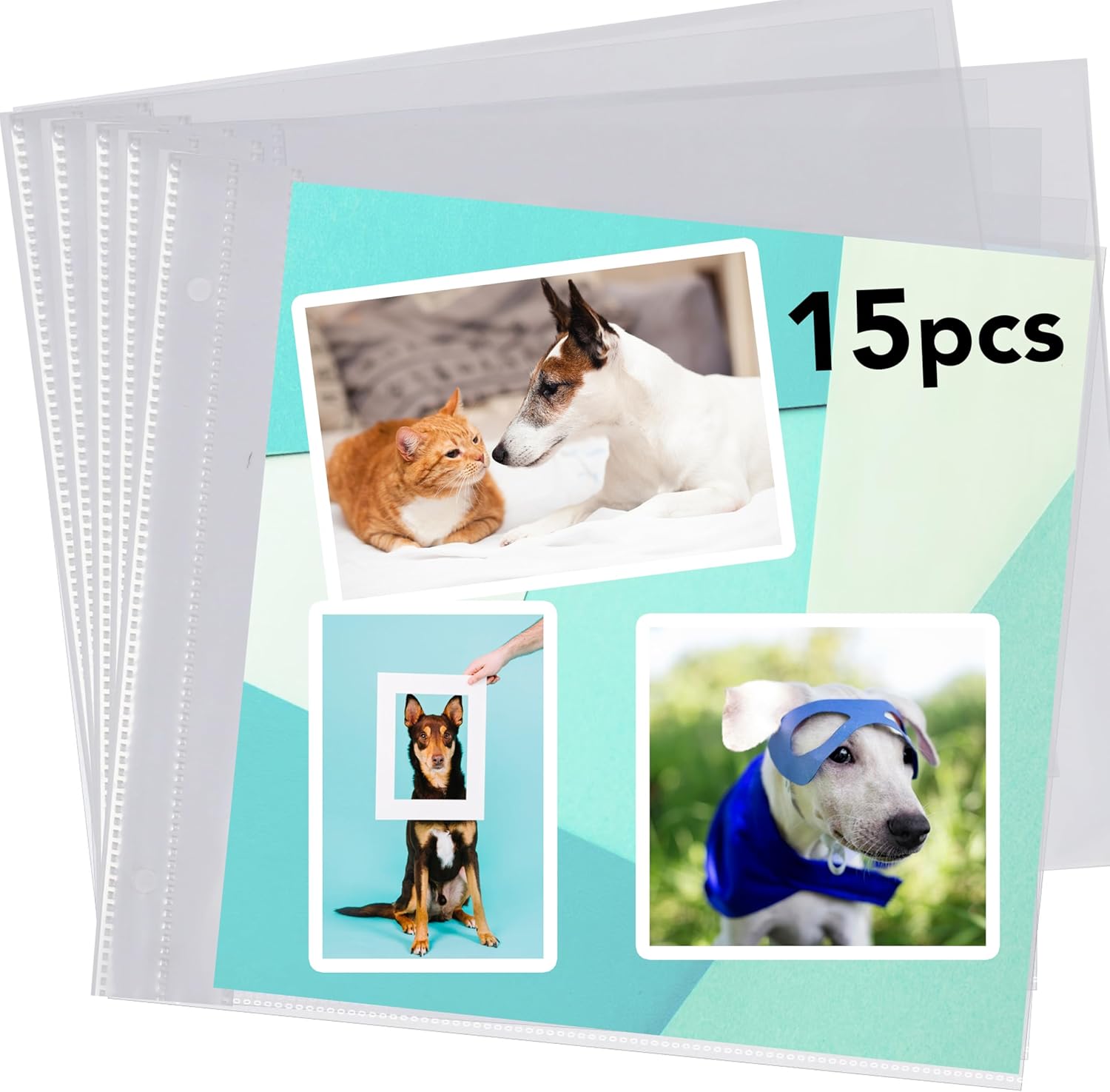 Amazon.com: 15 sheets 8 x 8 Scrapbook Album Refills Pages for Rapid Binding