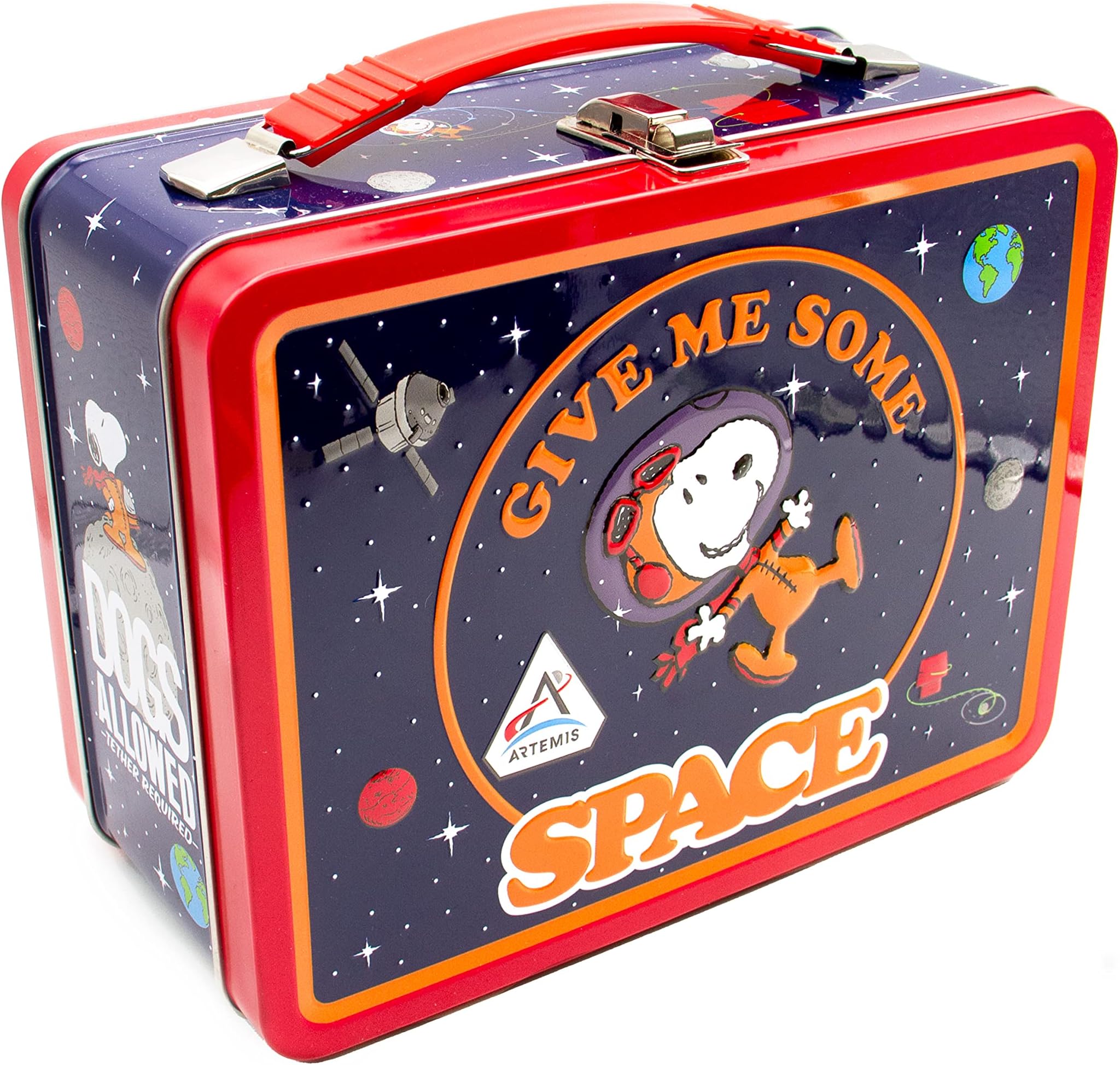 Metal Lunch Box For Kids AQUARIUS SMITHSONIAN SOLAR SYSTEM LARGE TIN ...