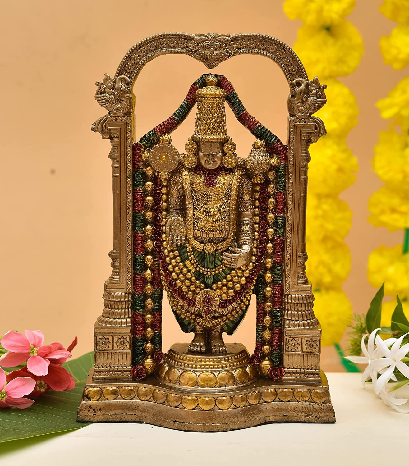 Buy Khamma Ghanni Handicraft Tirupati Balaji Statue for Home Temple I ...