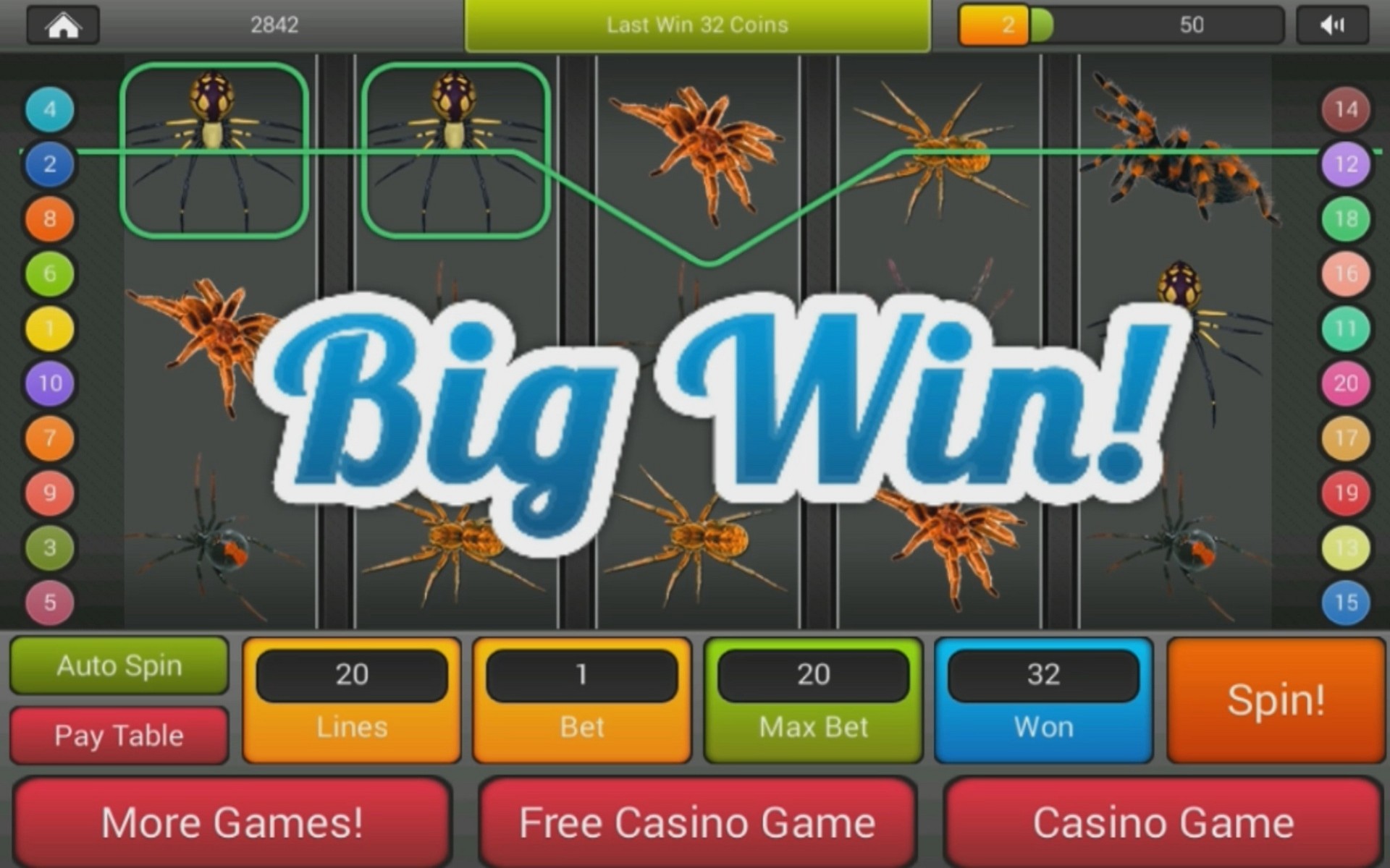 SLOTS - Black Spider Casino Slot Machines – Spin & Win Free! - App on ...