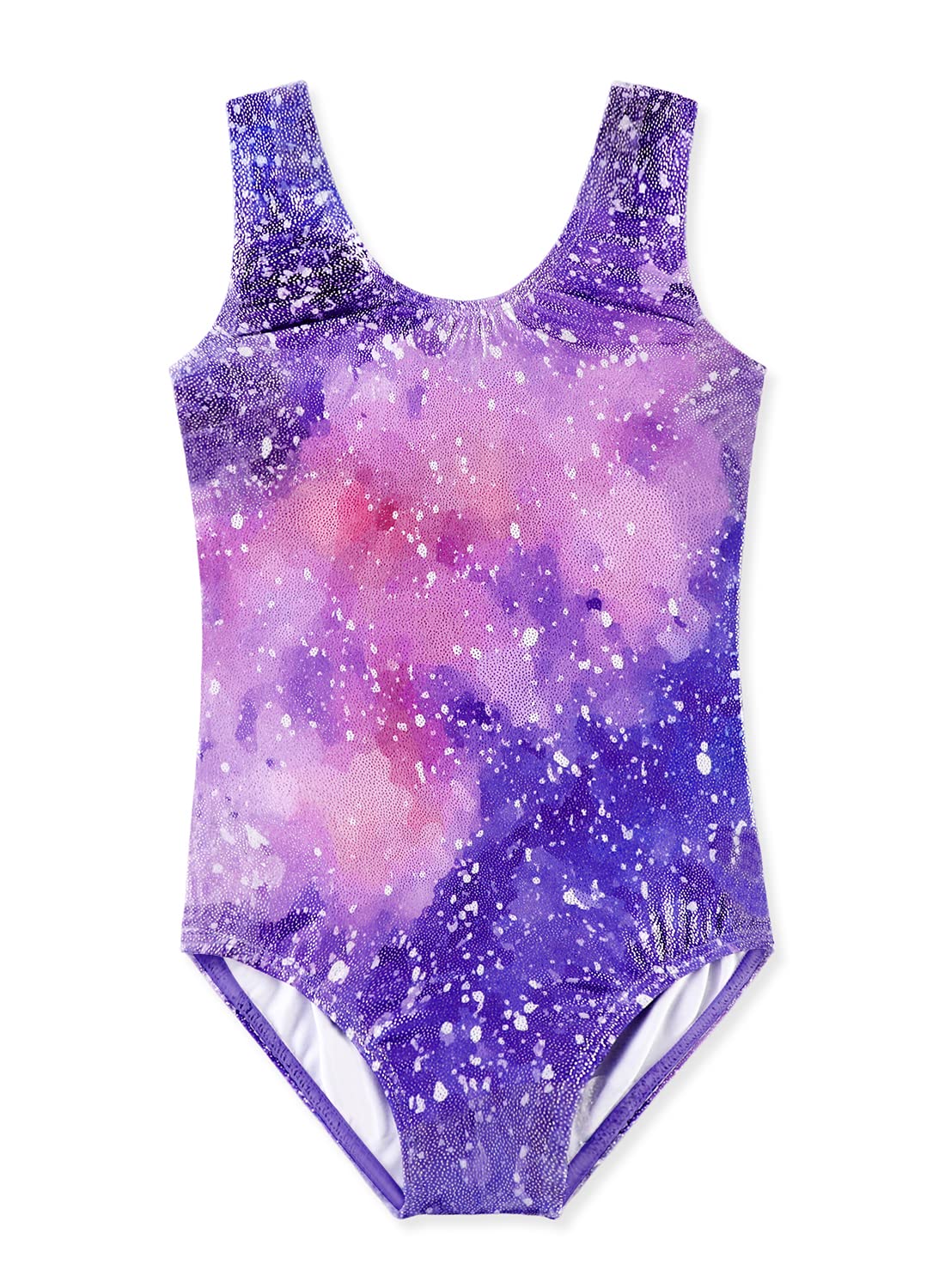 Snapklik.com : Girl Leotard Gymnastics 6-7 Year Old 5t 6t Purple Galaxy ...