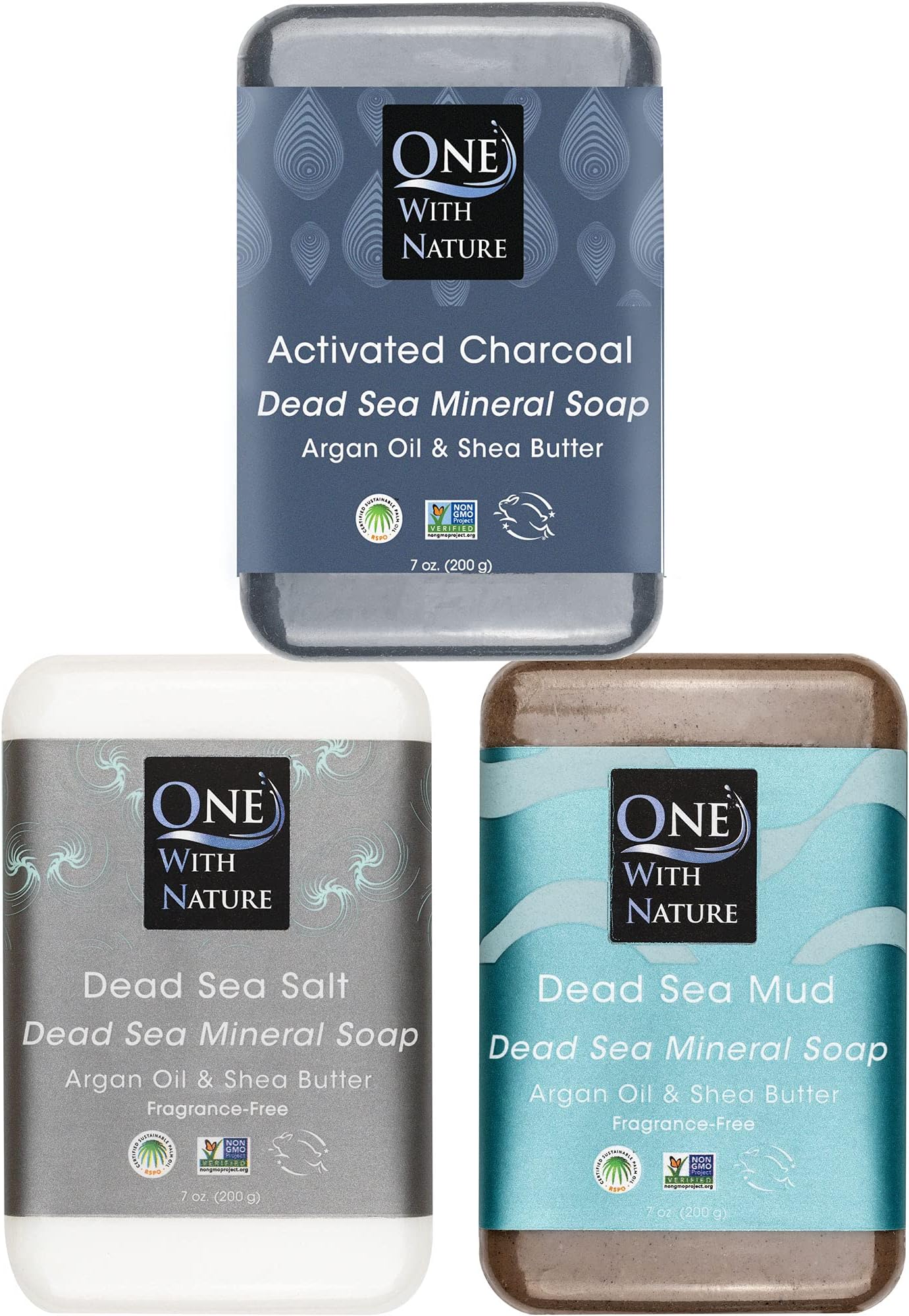Amazon.com : One With Nature Lilac Dead Sea Mineral Soap, 7 Ounce Bar ...