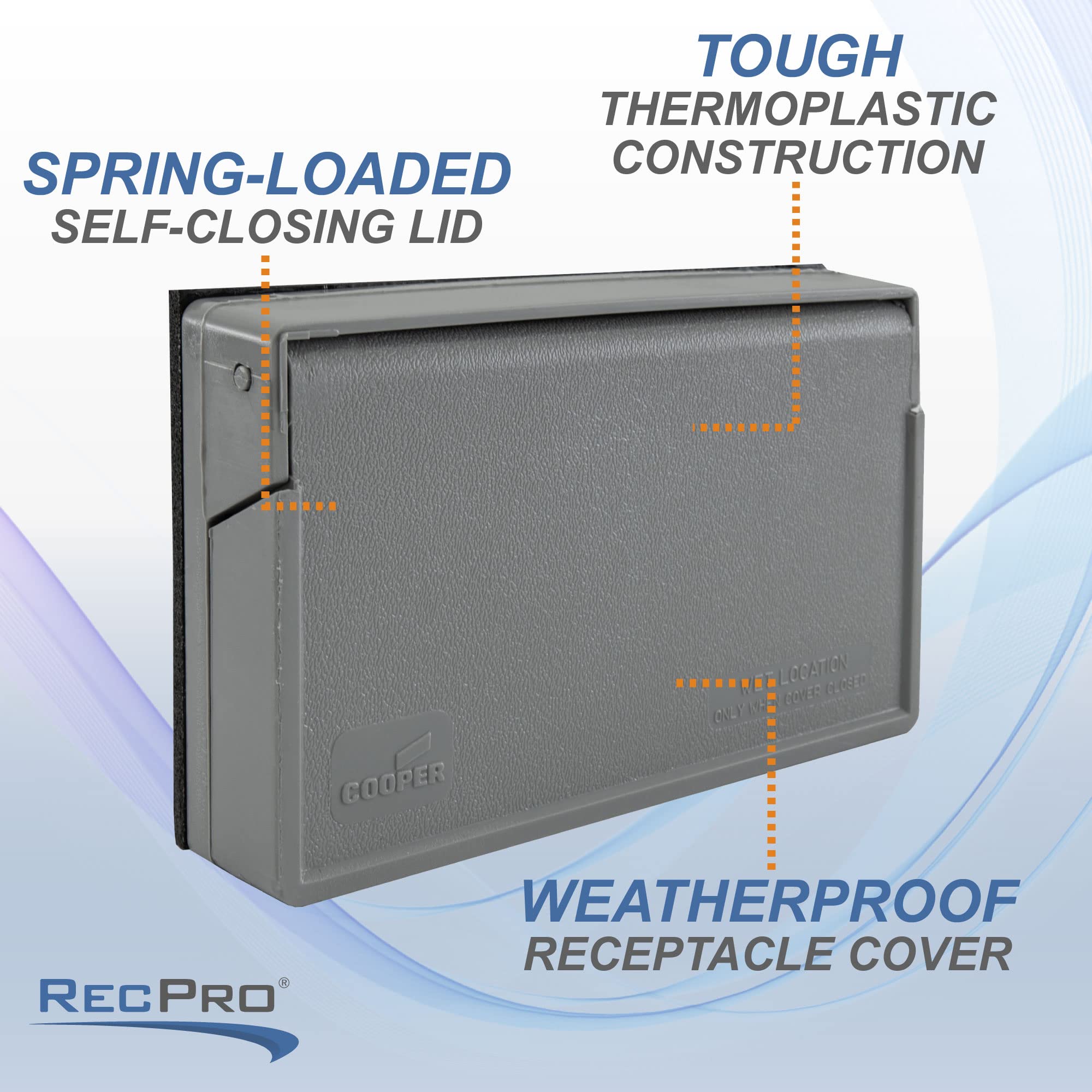 Snapklik.com : RecPro RV Exterior Power Outlet Cover Plate For GFI/GFCI ...