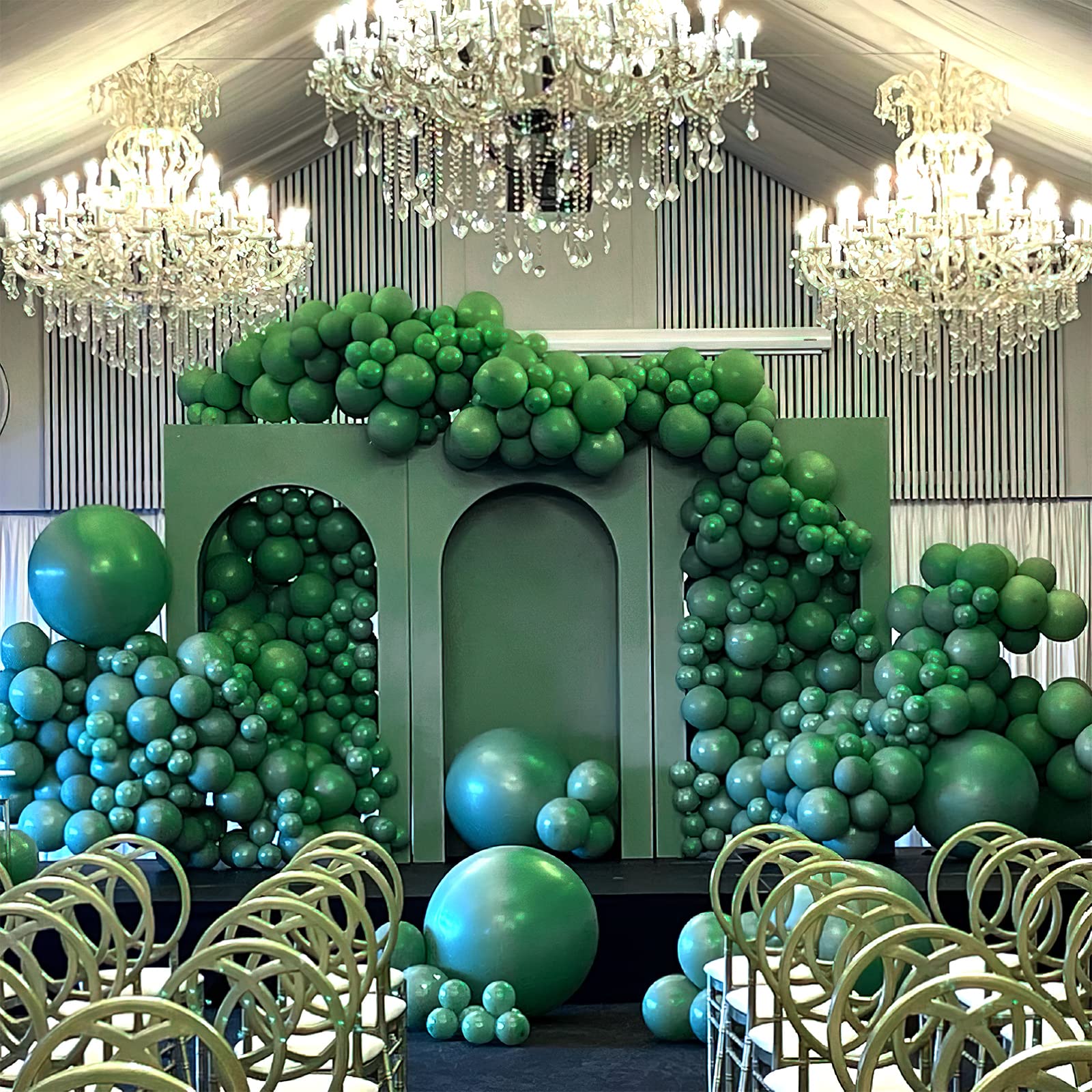 Snapklik.com : Dark Green Balloons 50 Pcs 12 Inch Pearl Hunter Emerald ...