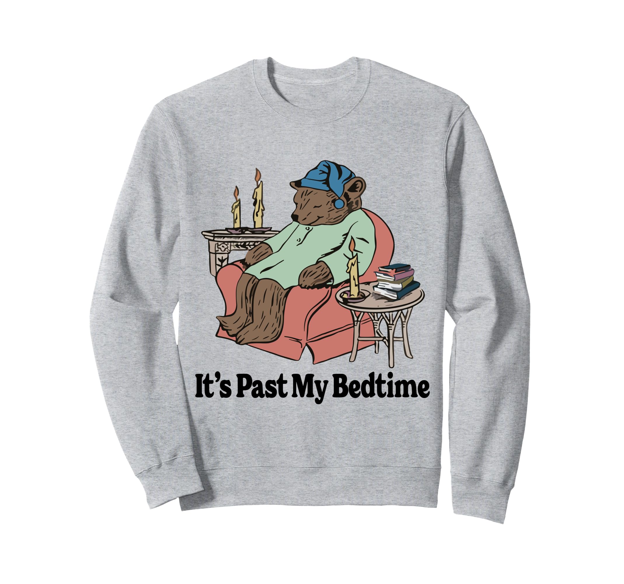 Amazon.com: It's Past My Bedtime Sleepy Bear Taking A Nap Next To Books ...