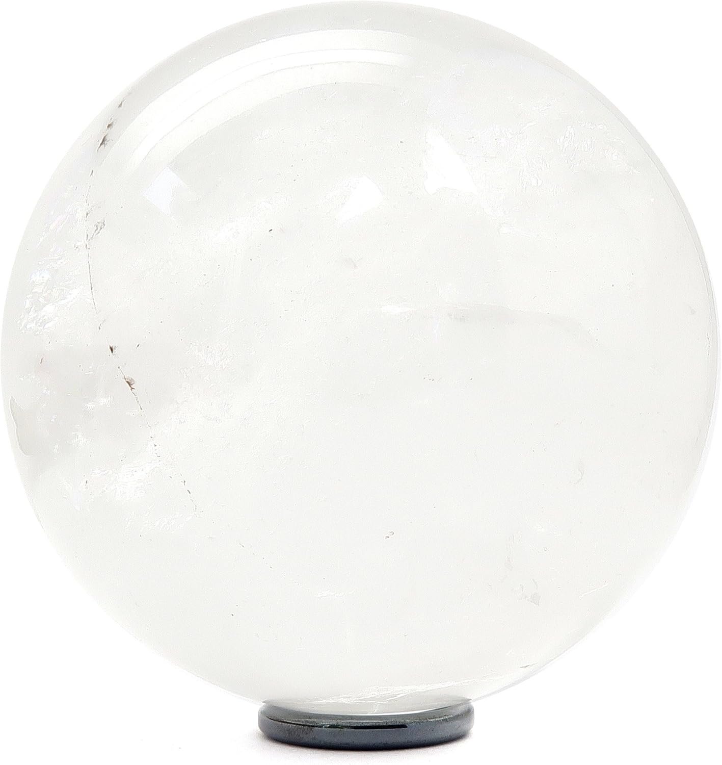Amazon.com: Quartz Ball 05 - Clear Rainbow Stone Sphere Orb + Stand (3. ...
