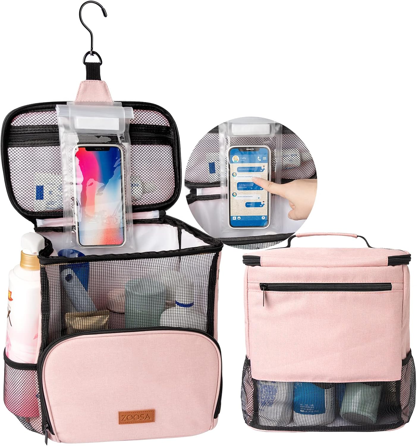 Amazon.com: Zoosa Gym Shower Bag, Portable Mesh Shower Caddy Bag with ...