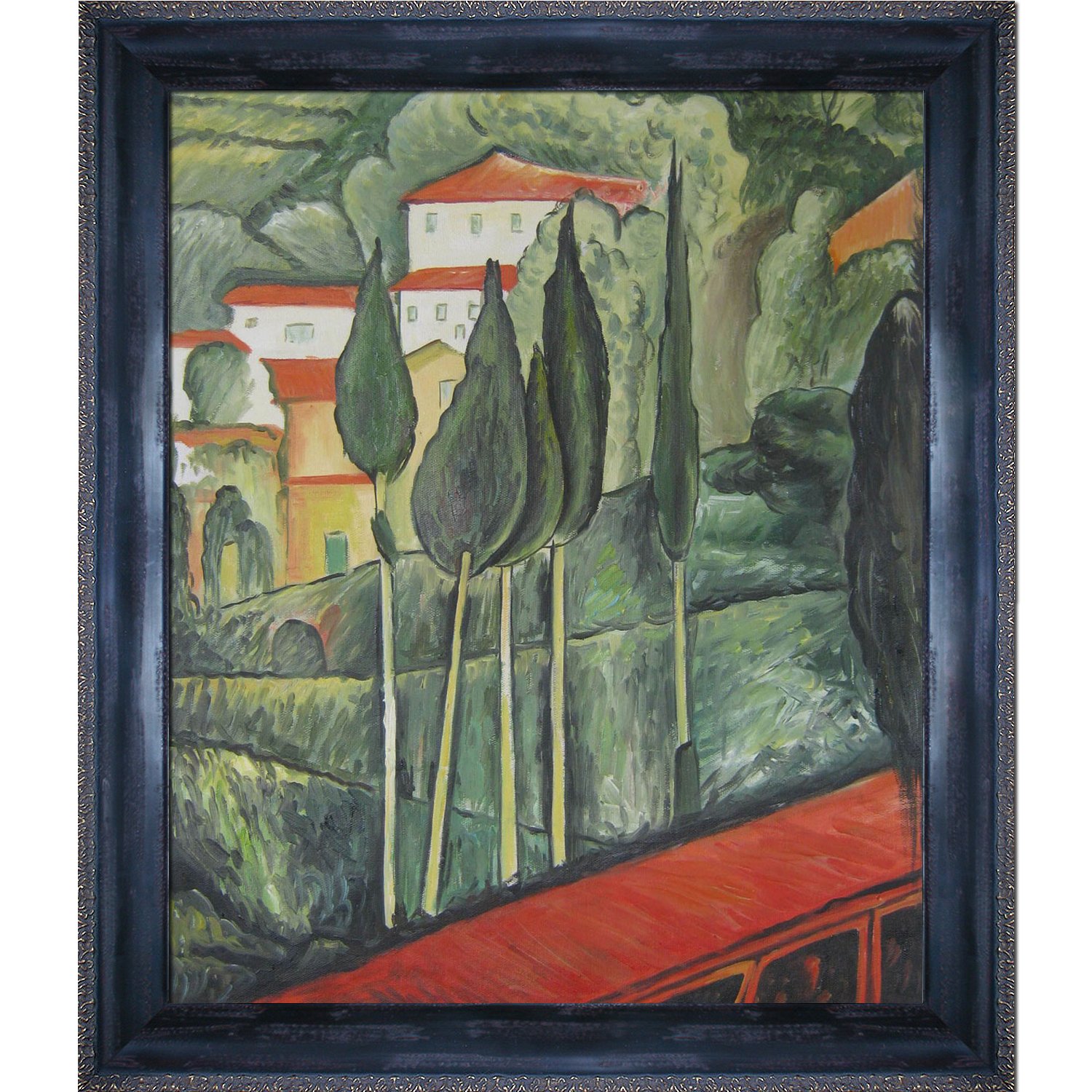 overstockArt Landscape, Southern France Framed Oil Reproduction of an ...