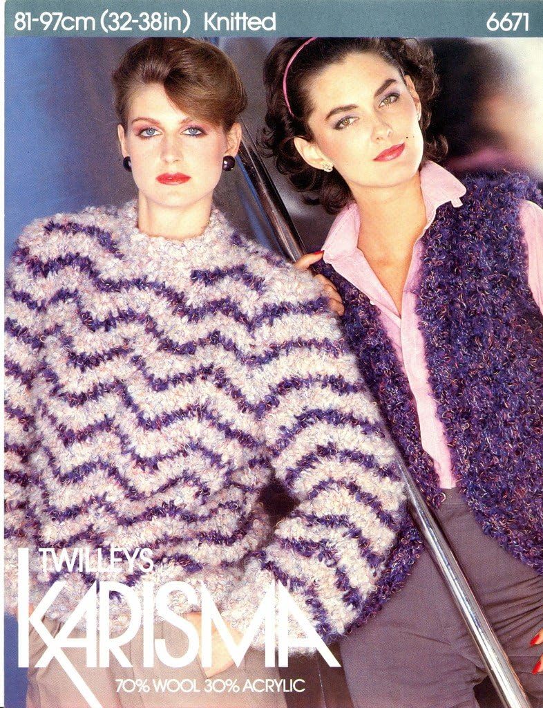 Amazon.com: Knitting Pattern for Woman's Sweater, Waistcoat to knit in ...
