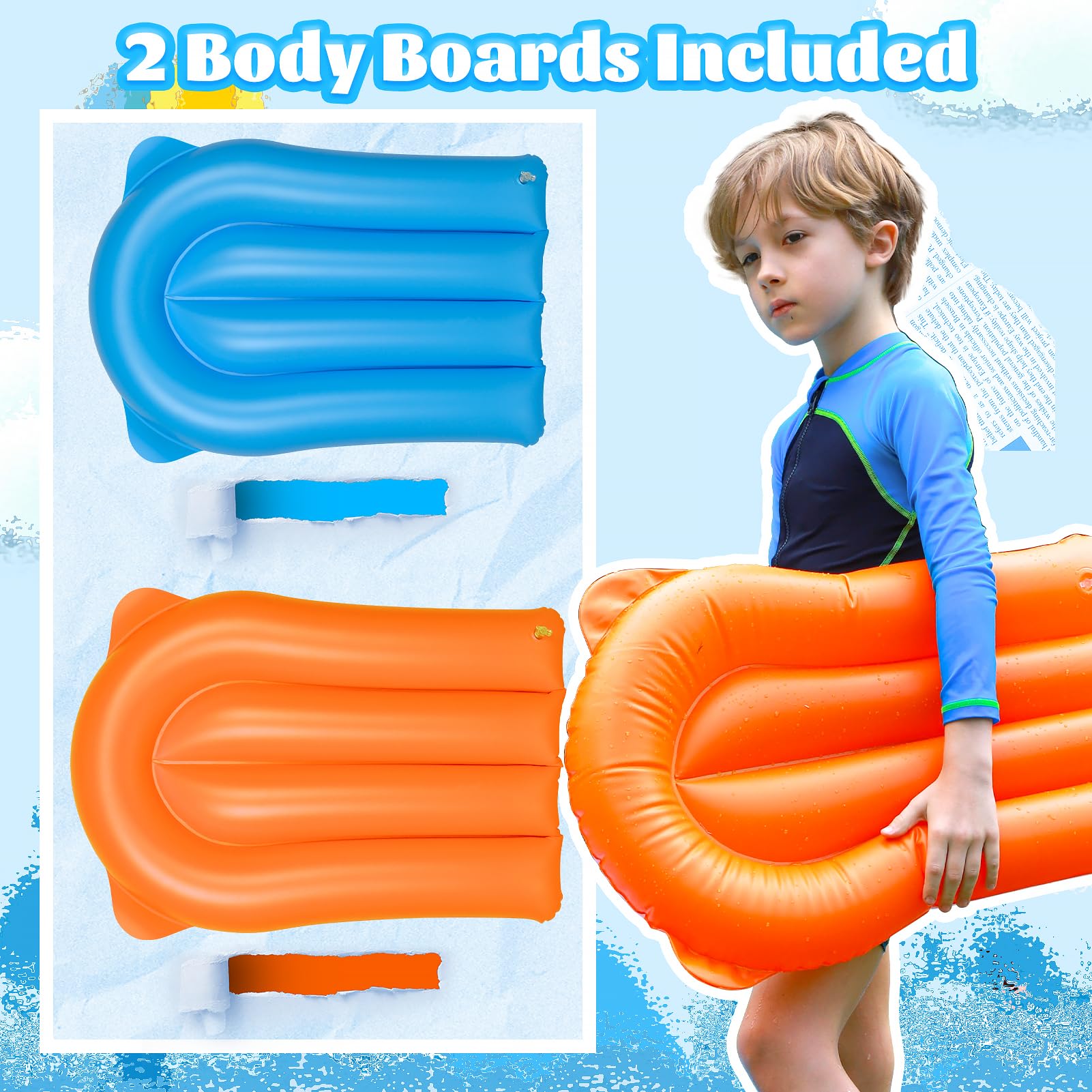 Outdoor Slide , Extra Long 30ft Lawn Water Slide With 2 Bodyboards ...