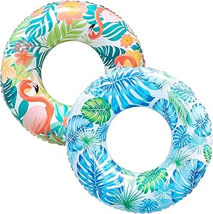 LEAZEAL 2PCS Pool Floaties for Adults Hawaii Inflatable Pool Floats ...