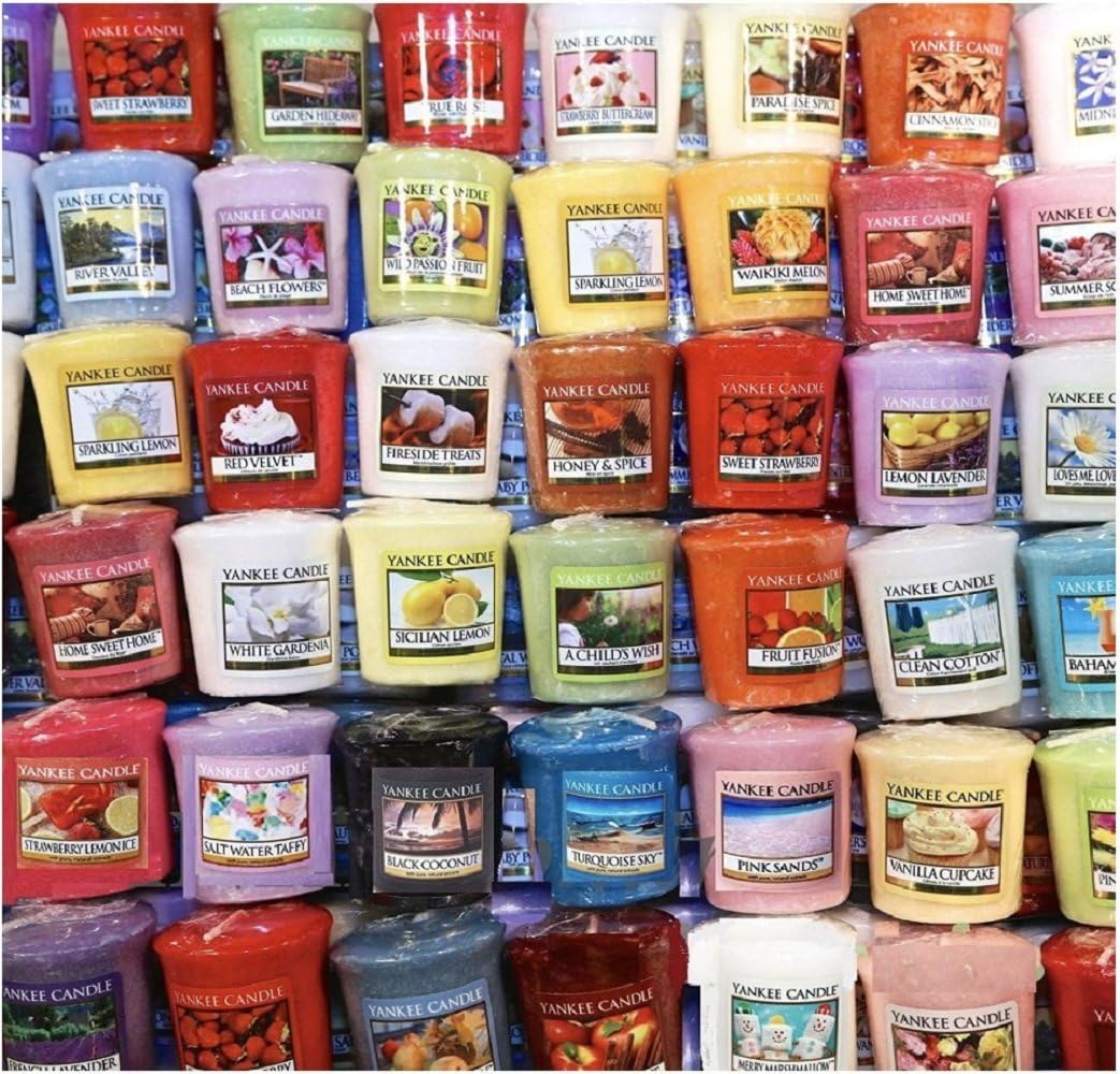 Yankee Candle Value Bundle with 10 Votive Scented Candles, Mixed ...