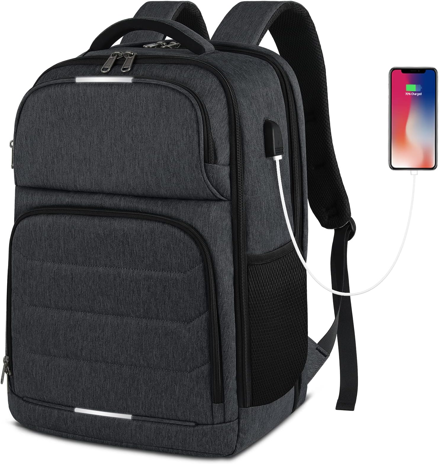 Laptop Backpack 17.3 Inch Travel Backpack TSA Friendly Business ...