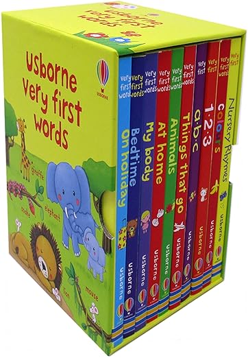 Usborne Very First Words Collection 10 Books Box Set: Usborne ...