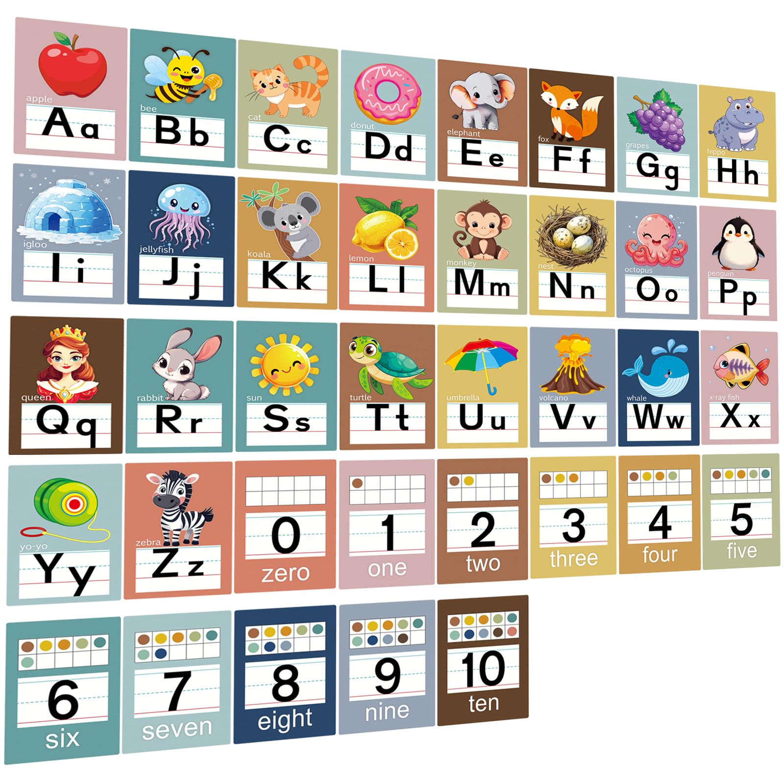 Snapklik.com : Alphabet Letters For Wall - ABC Alphabet Poster ...