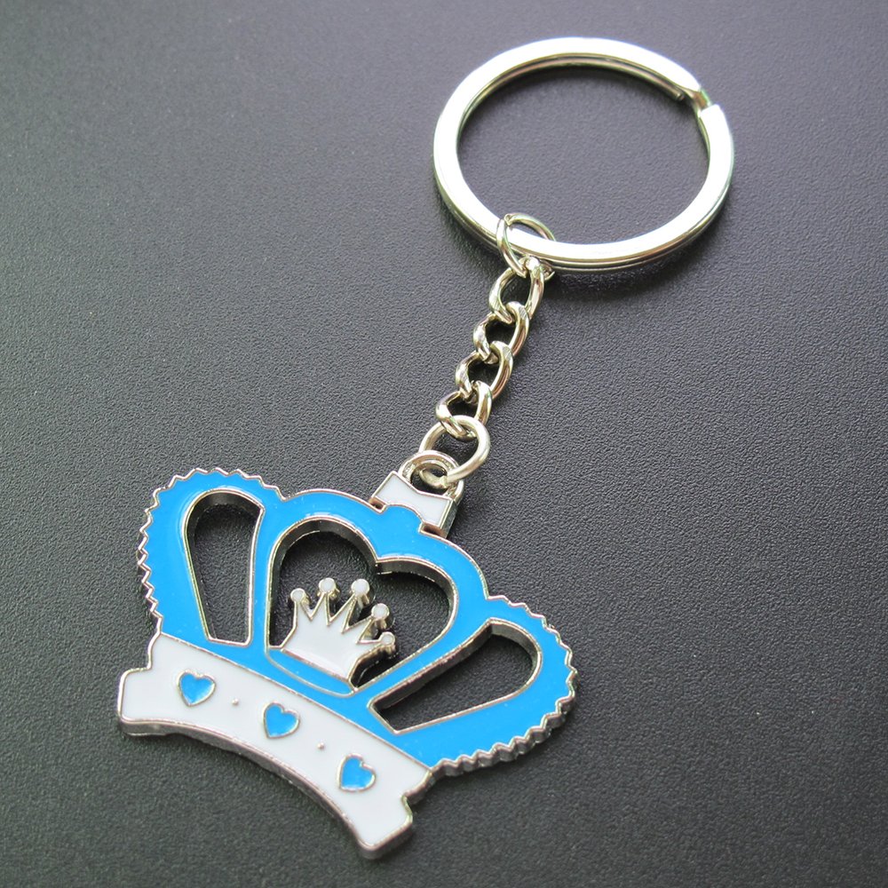 Baby Blue Crown Key Chain