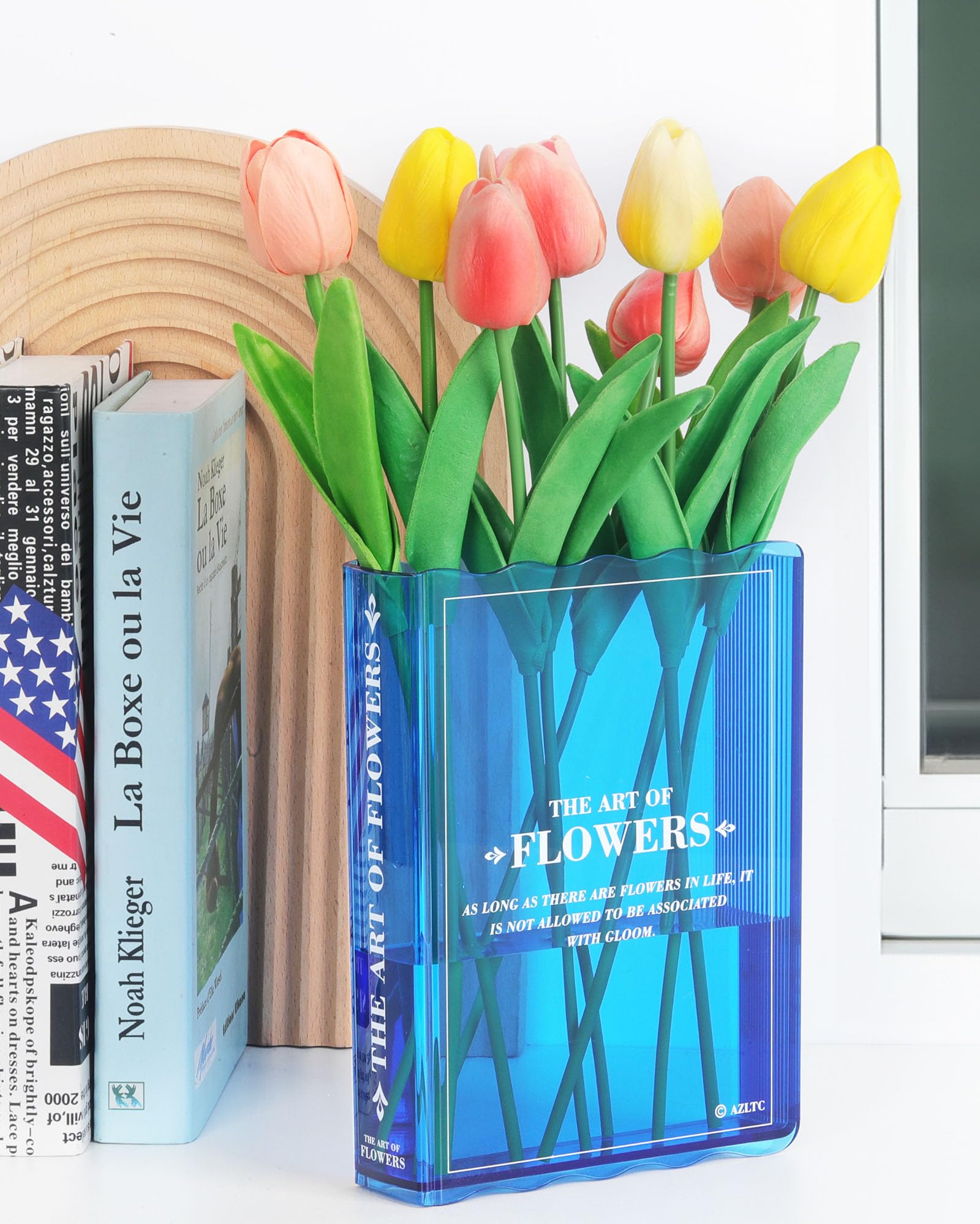 Amazon.com: Book-Shaped Flower Vase, Book Lovers Gifts, Aesthetic Room ...