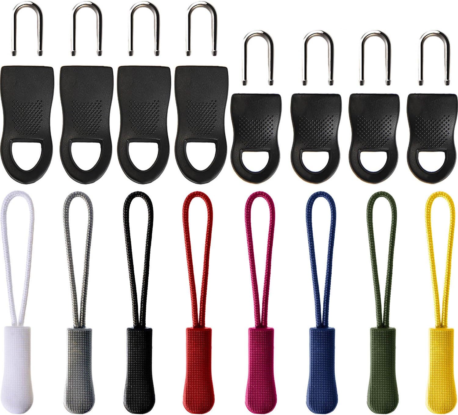 Amazon.com: Hicarer 48 Pieces Zipper Pulls Zip Fixer Tags Zipper Repair ...